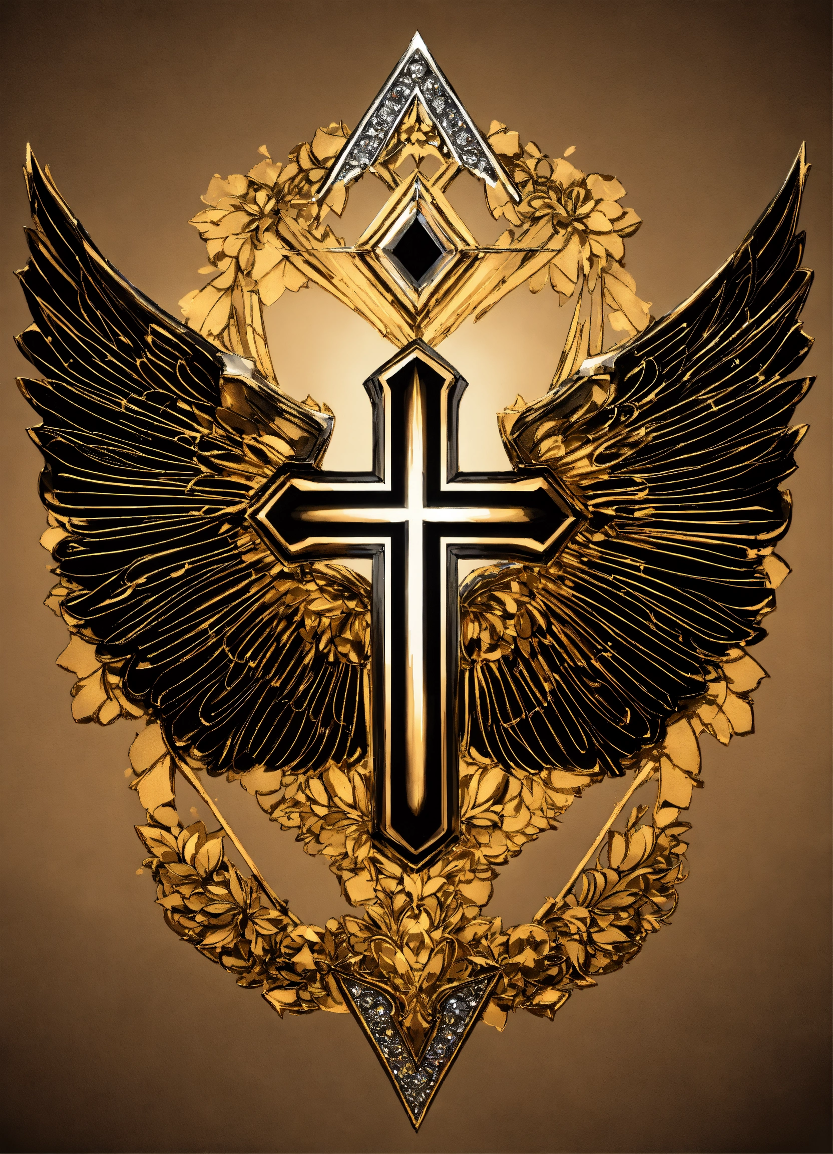 Lexica - Logo (Enhanced) - The diamond in the logo is sleek and highly ...