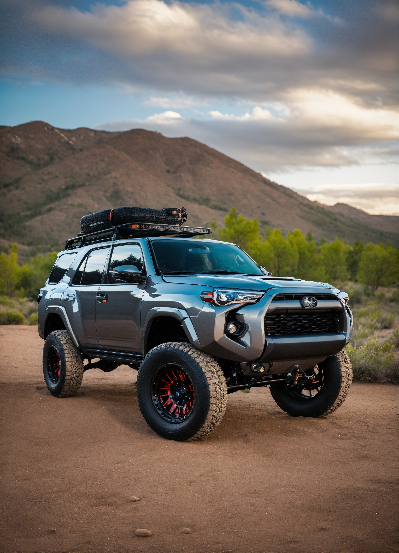 Lexica - 2023 Four Runner lunar gray, lifted, sick rims