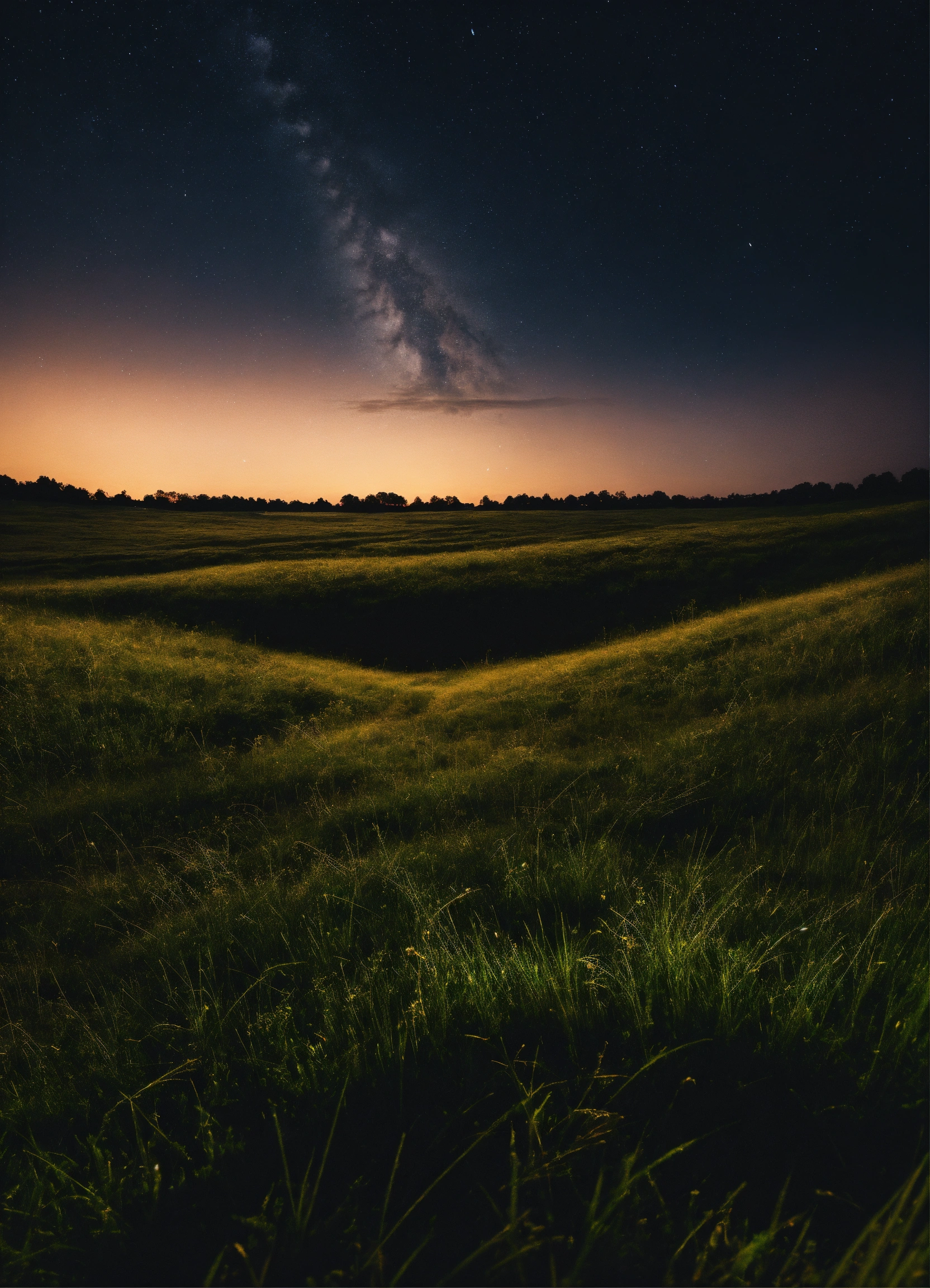 Lexica - Point of view from the ground of a grassy pasture landscape at ...