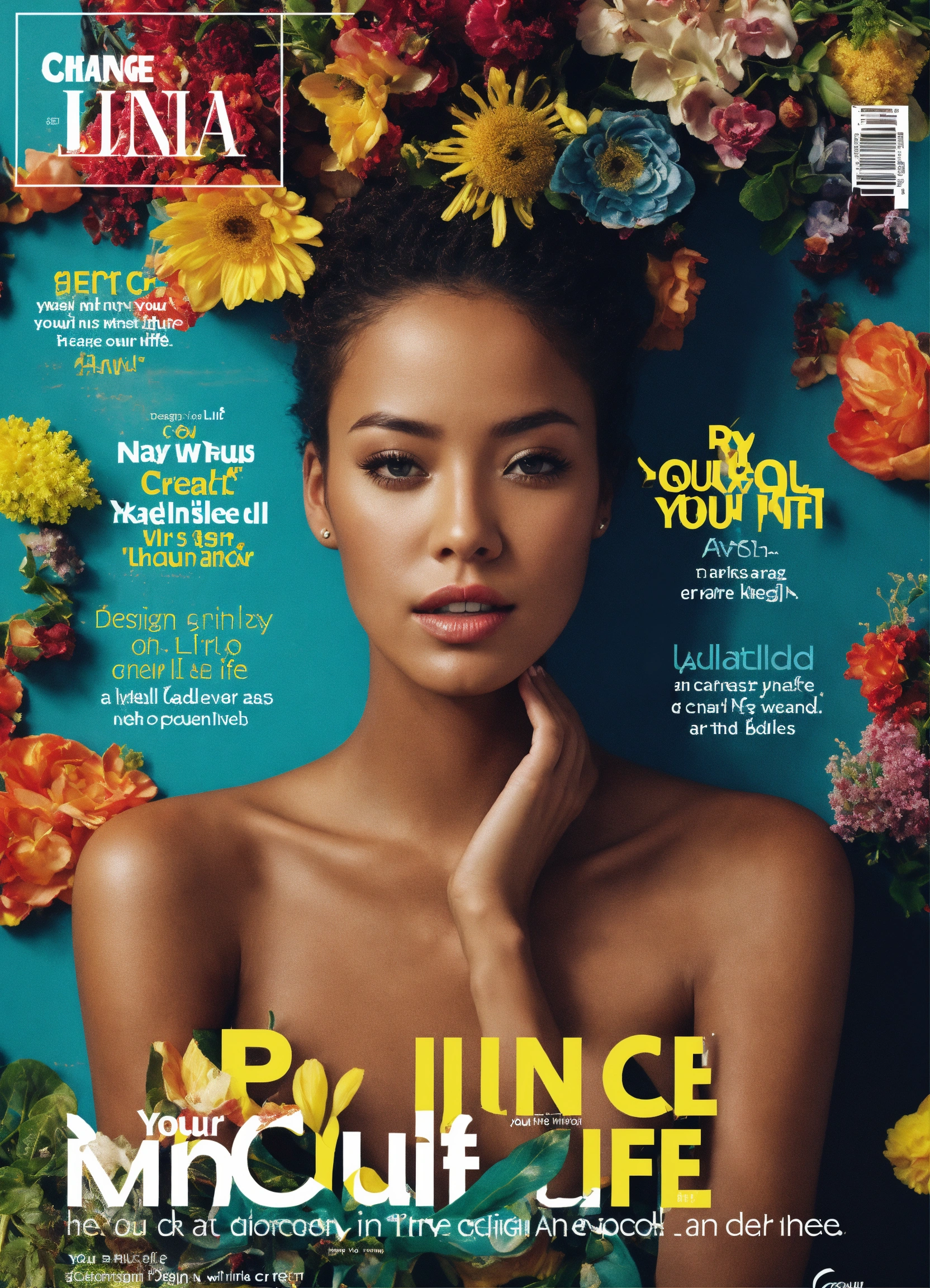 Lexica - Design magazine cover change your mind create miracle life