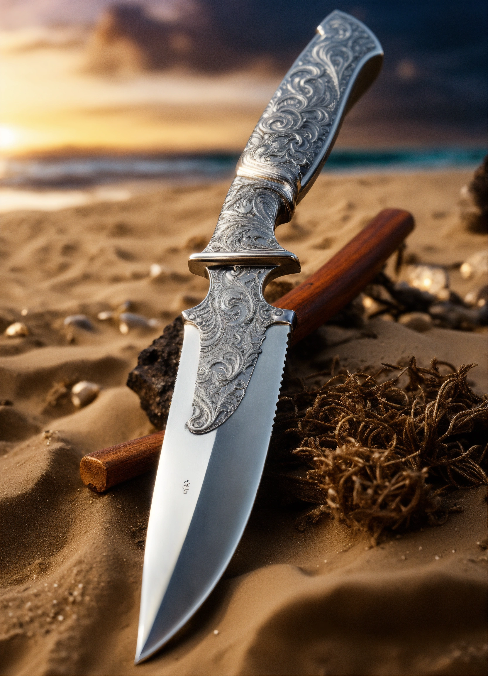 Lexica - 8k, picture of a very long narrow and delicate wavy hunting ...