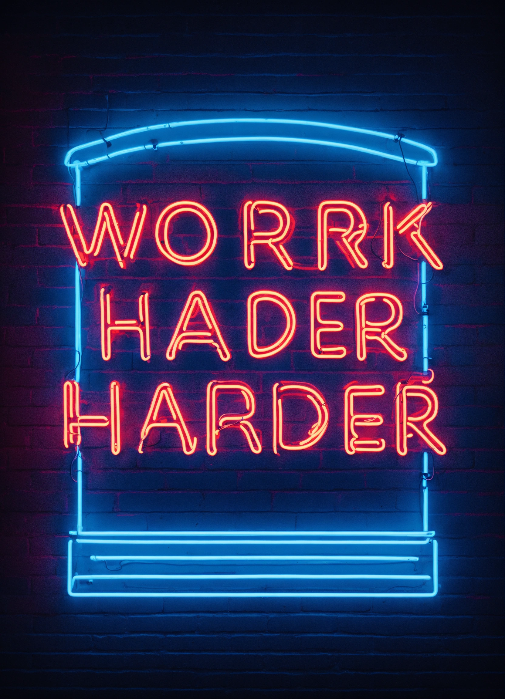 Lexica - Light blue fluorescent neon sign with the hand writen text ...