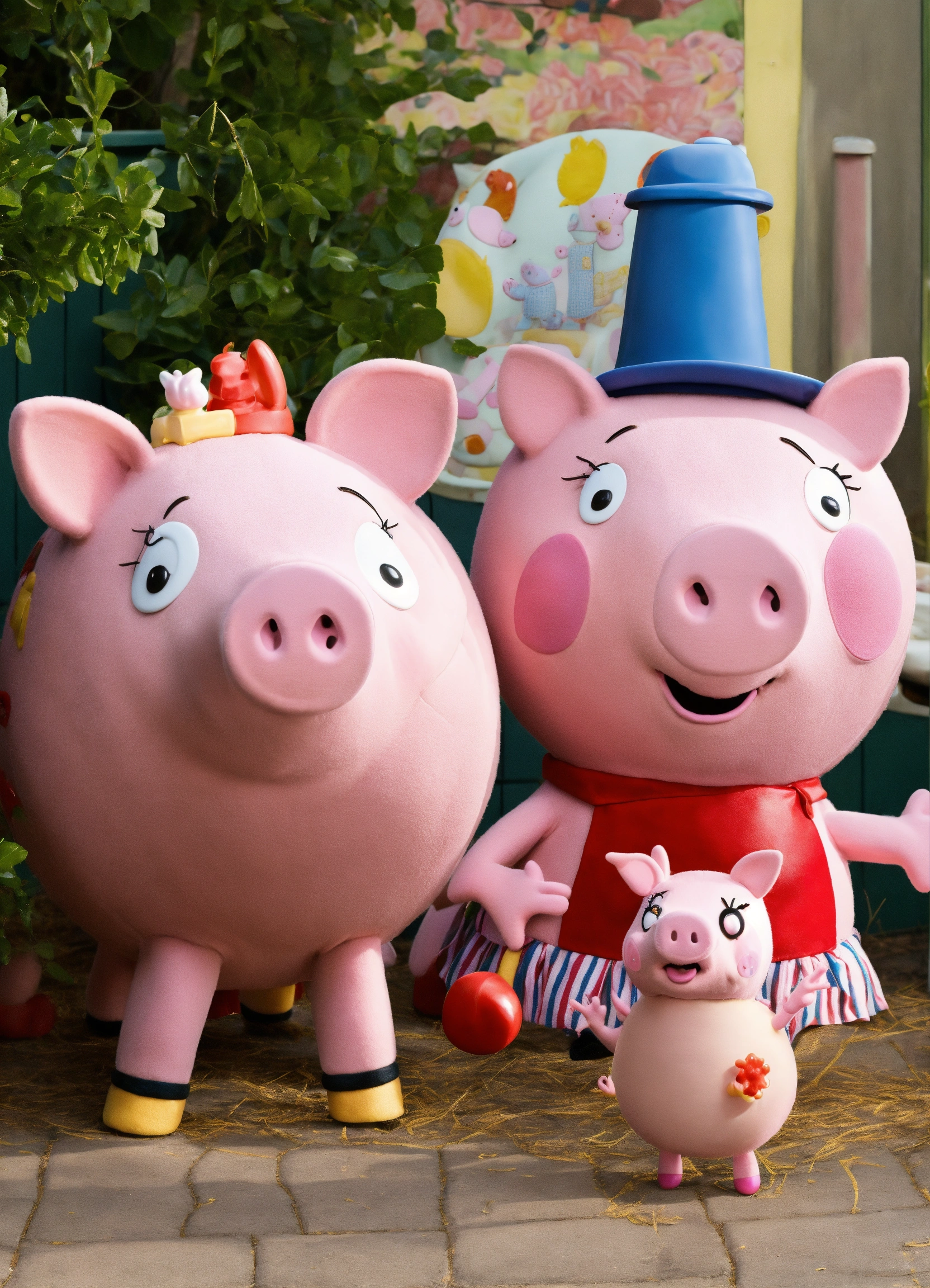 Lexica - Margot Robbie is Peppa Pig.