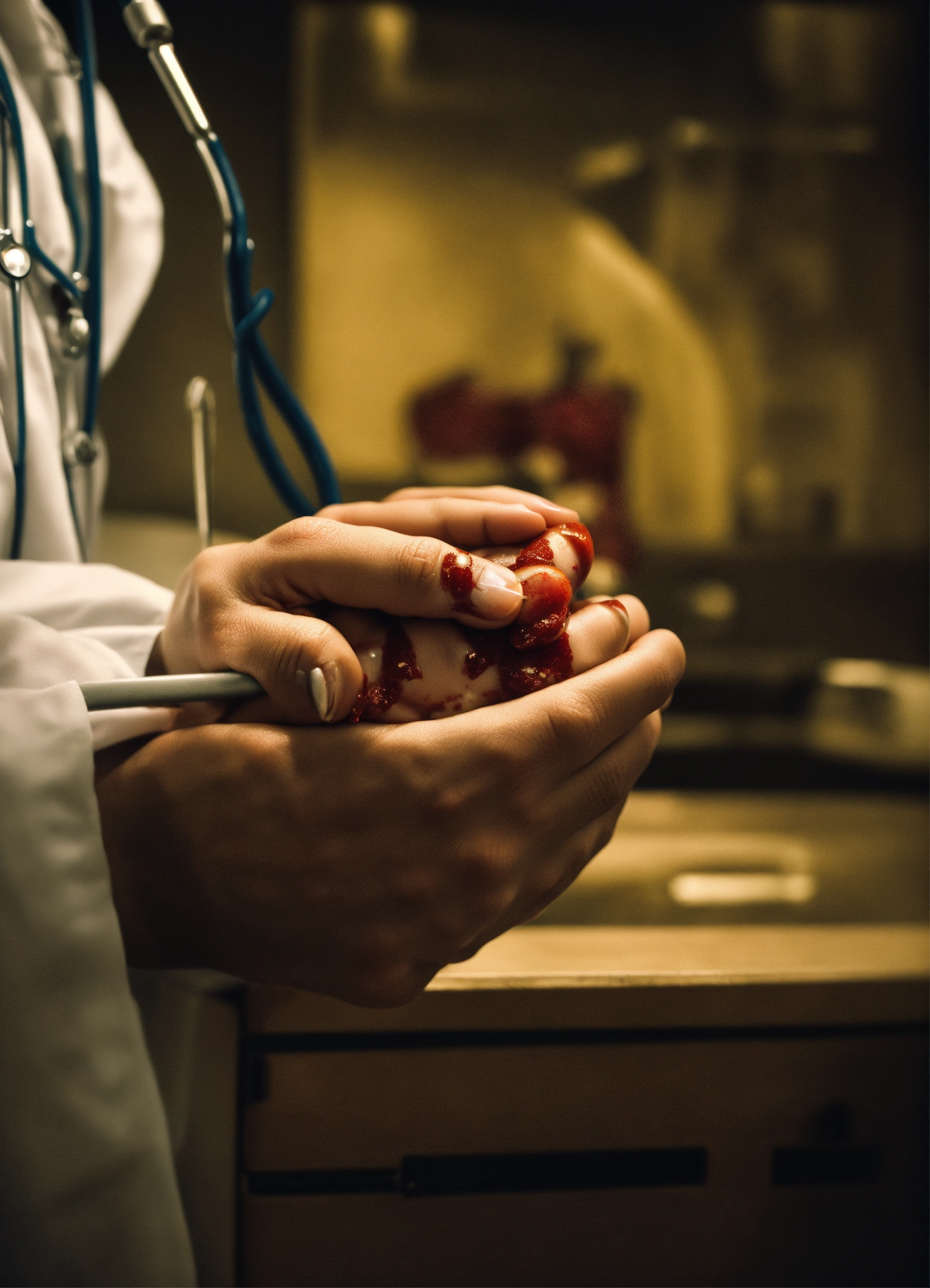 Lexica - A lifeless person grasp doctor hand