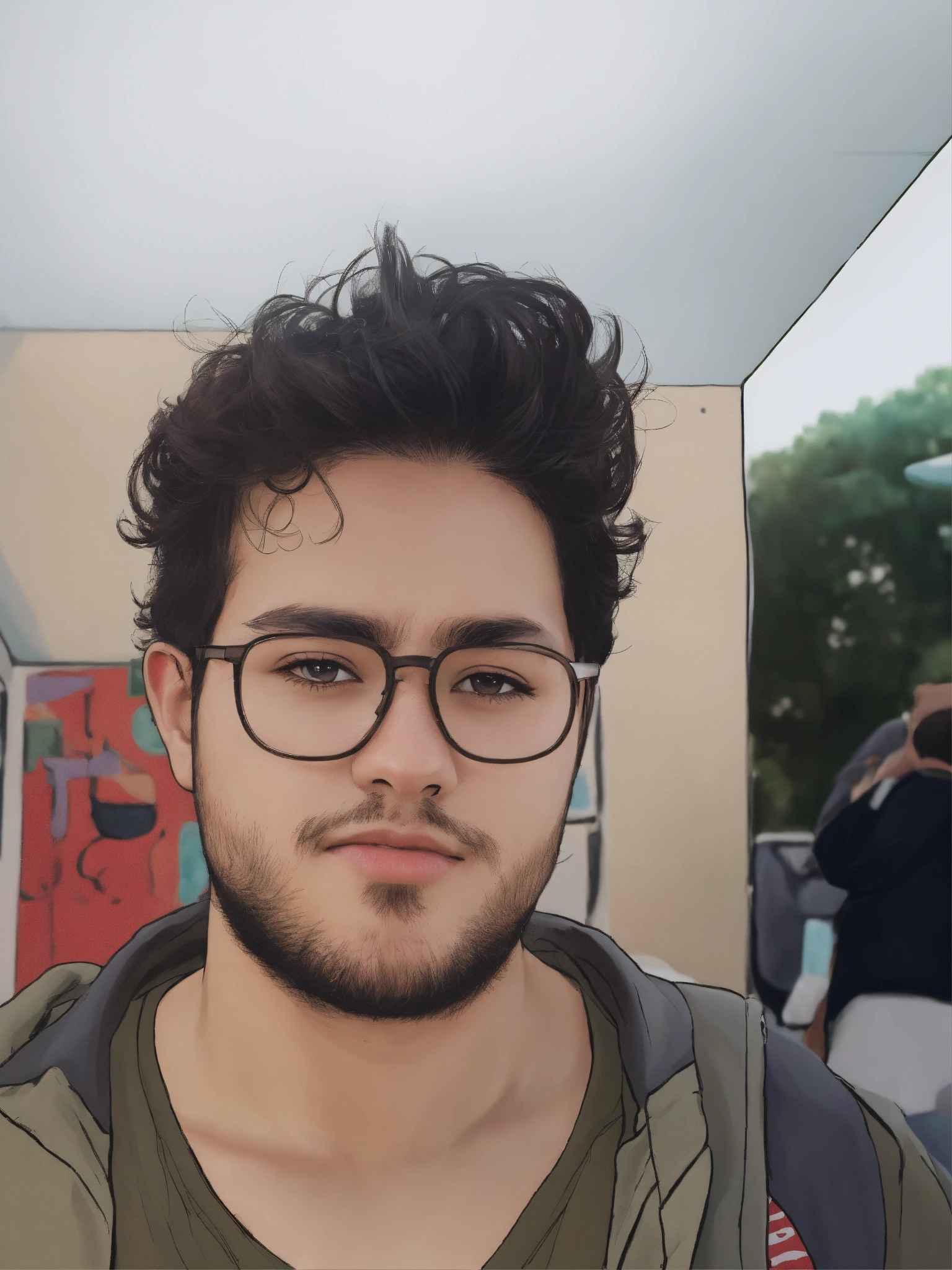 Lexica - Turn this image into a 2d comic character