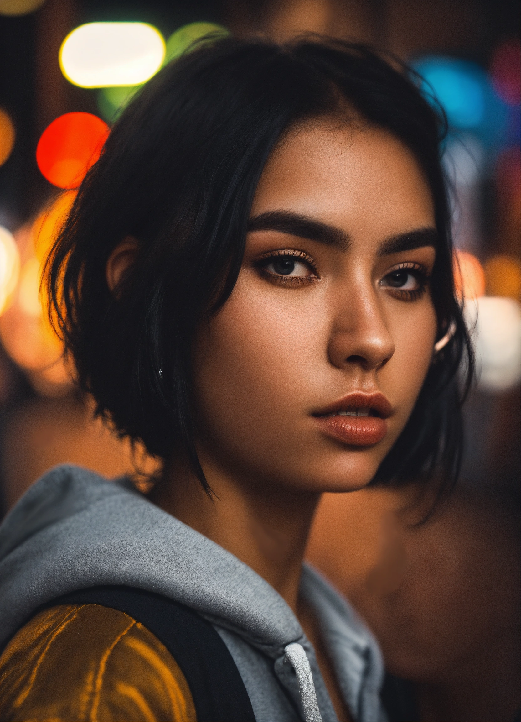 Lexica - Highly detailed portrait of tan skin spanish young woman 20 ...