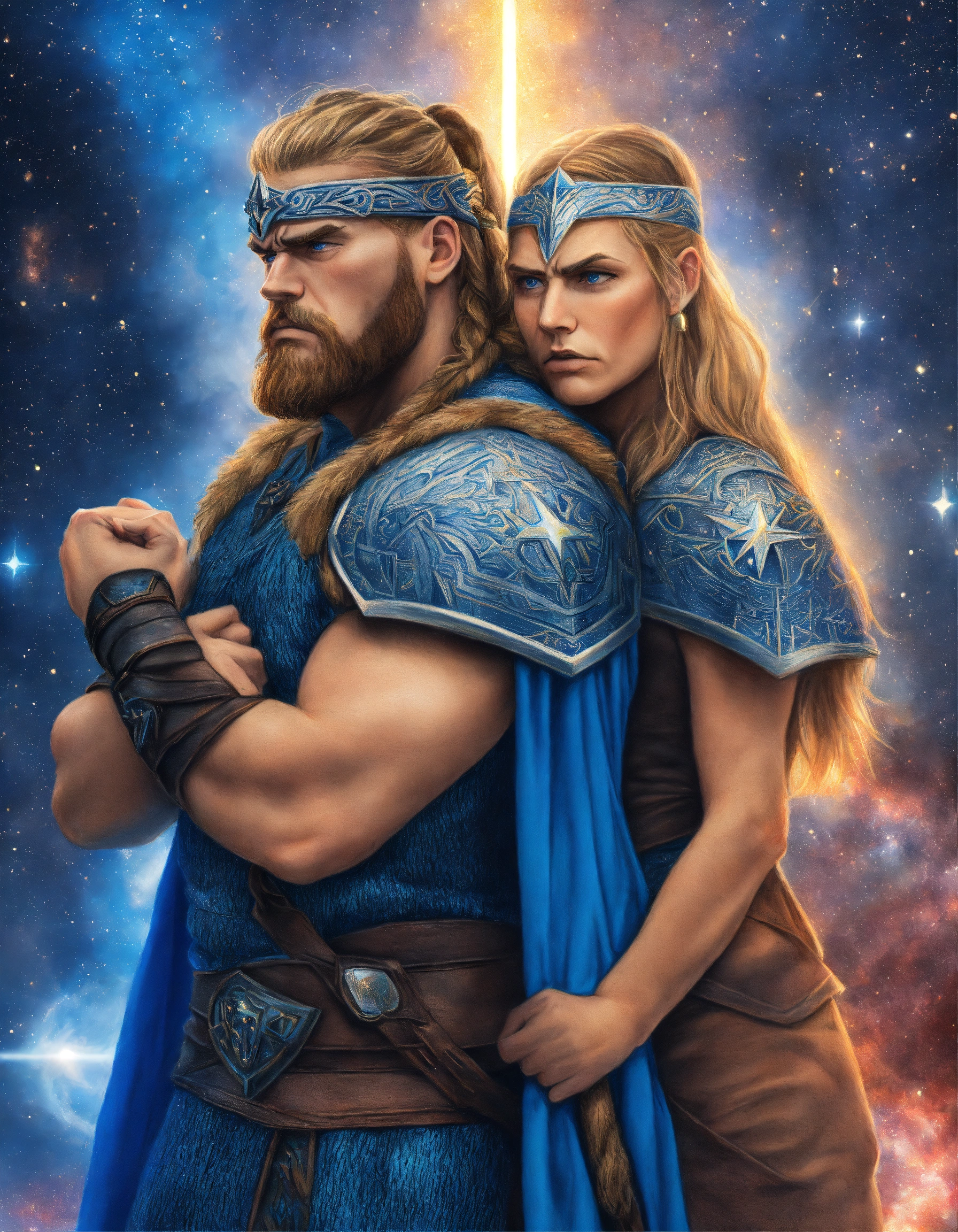 Lexica - Realistic colored pencil drawing of spiritual mentors a couple ...