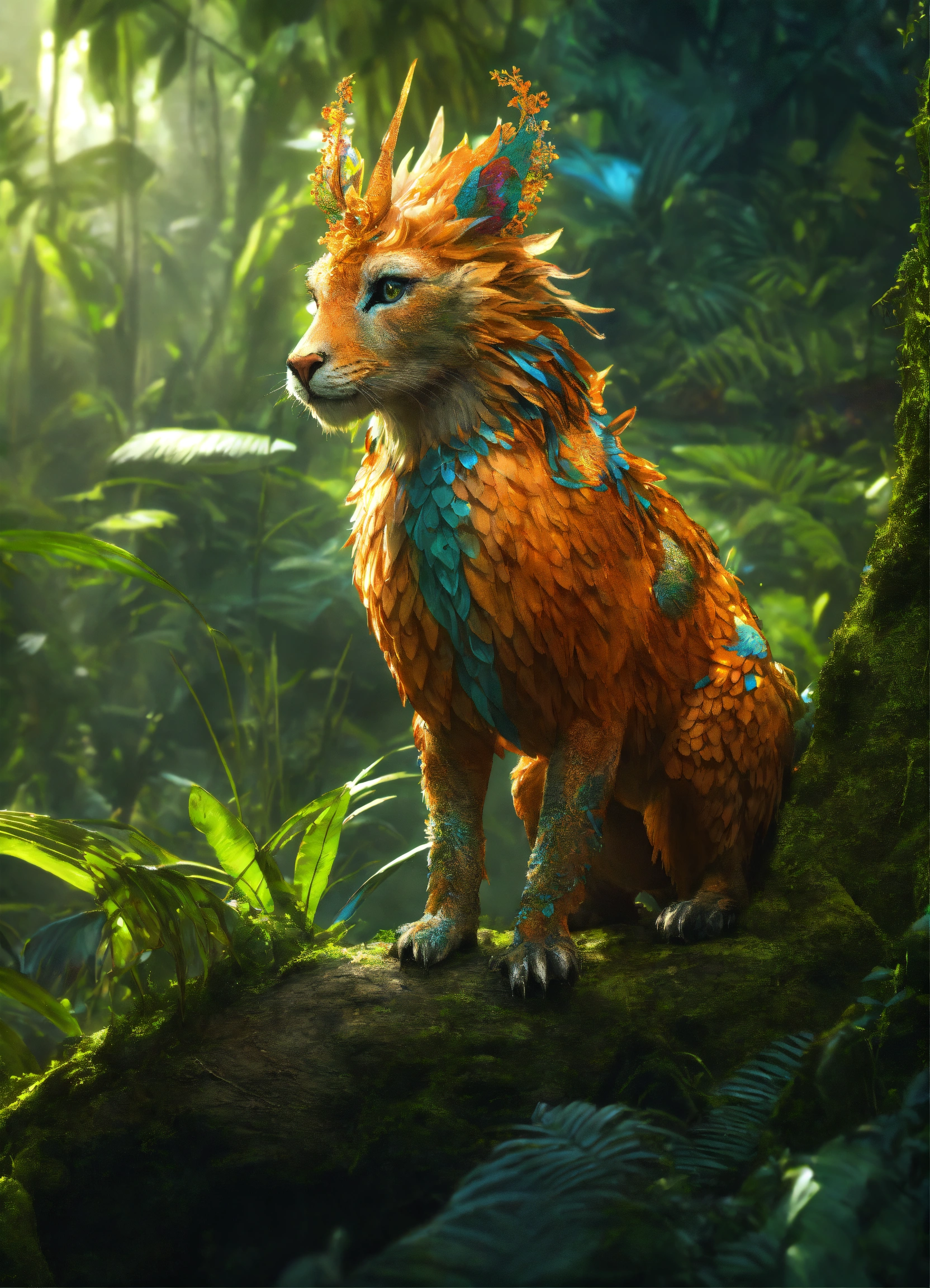 Lexica - Perfect fantasy creature in a magical jungle perfect clarity ...