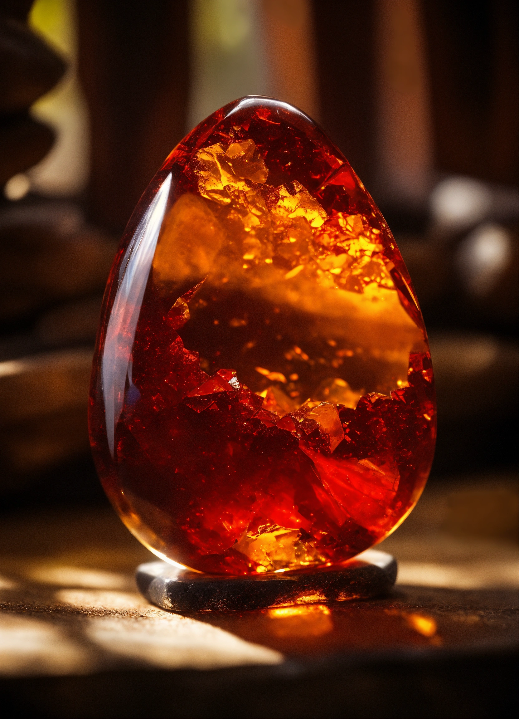 Lexica - Red Amber, very precious , cinematic scene in darker ...