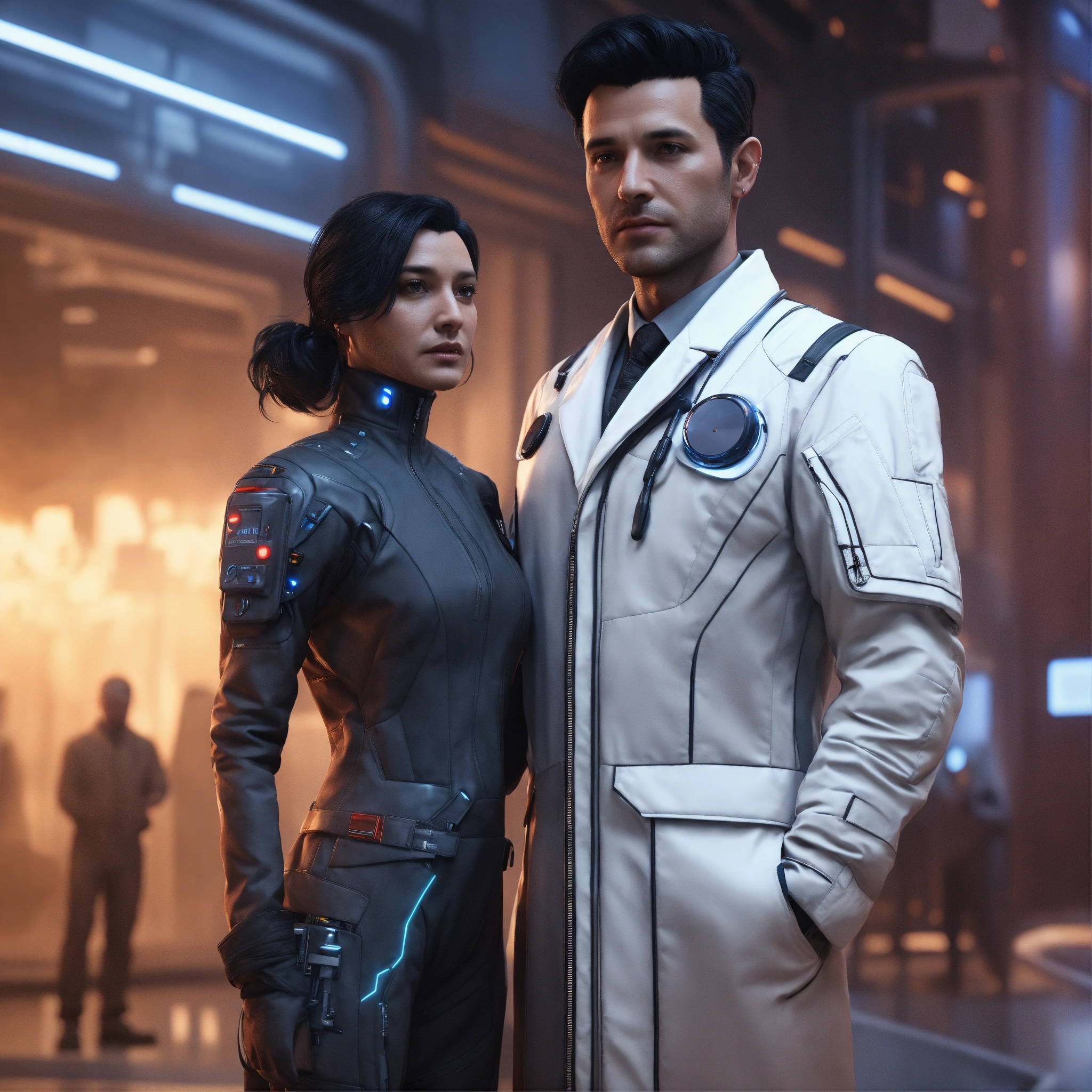 Lexica - 35 year old white male doctor with black hair wearing ...