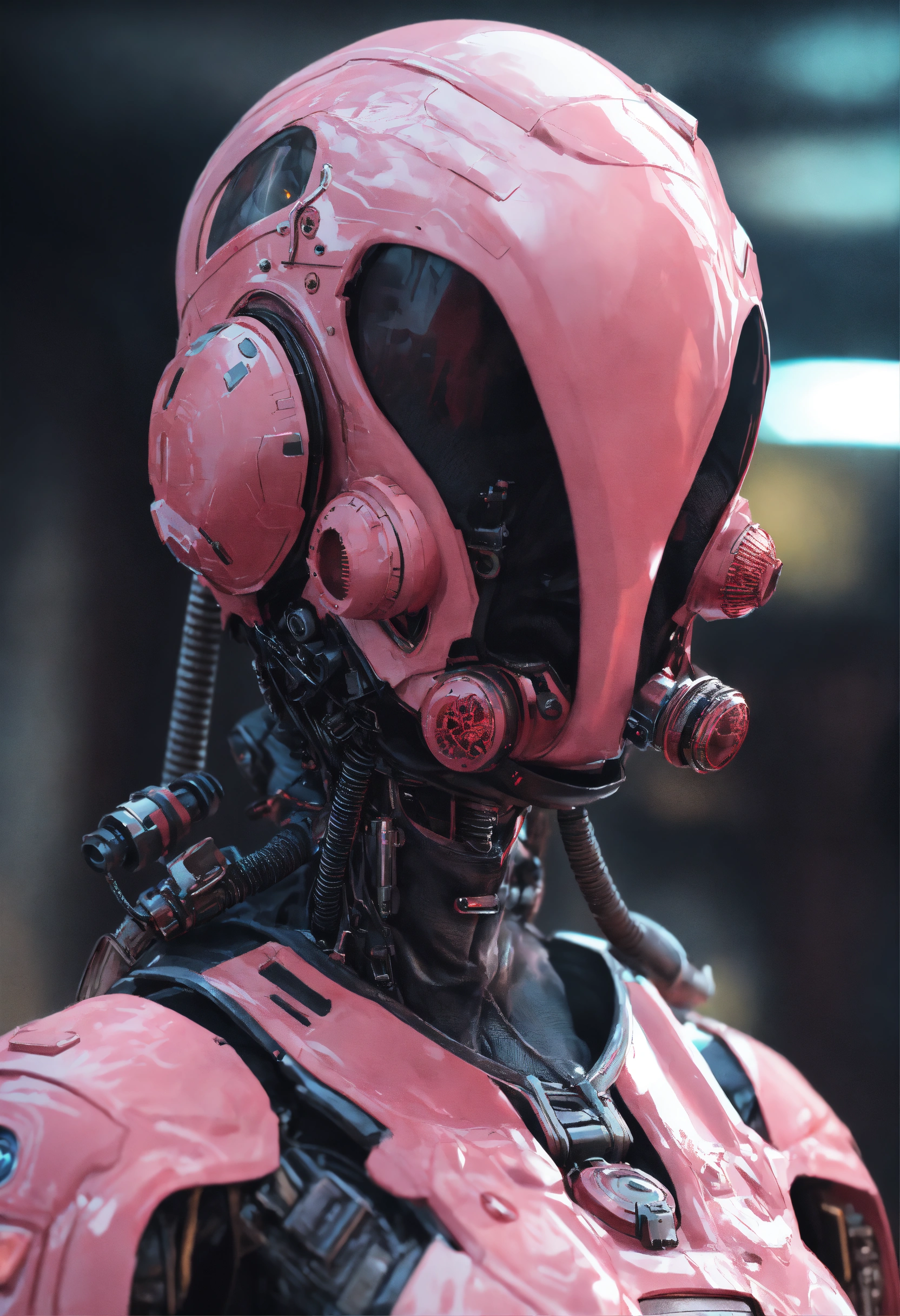 Lexica - Realistic alien humanoids ufo,pink color, zombi terminator ...