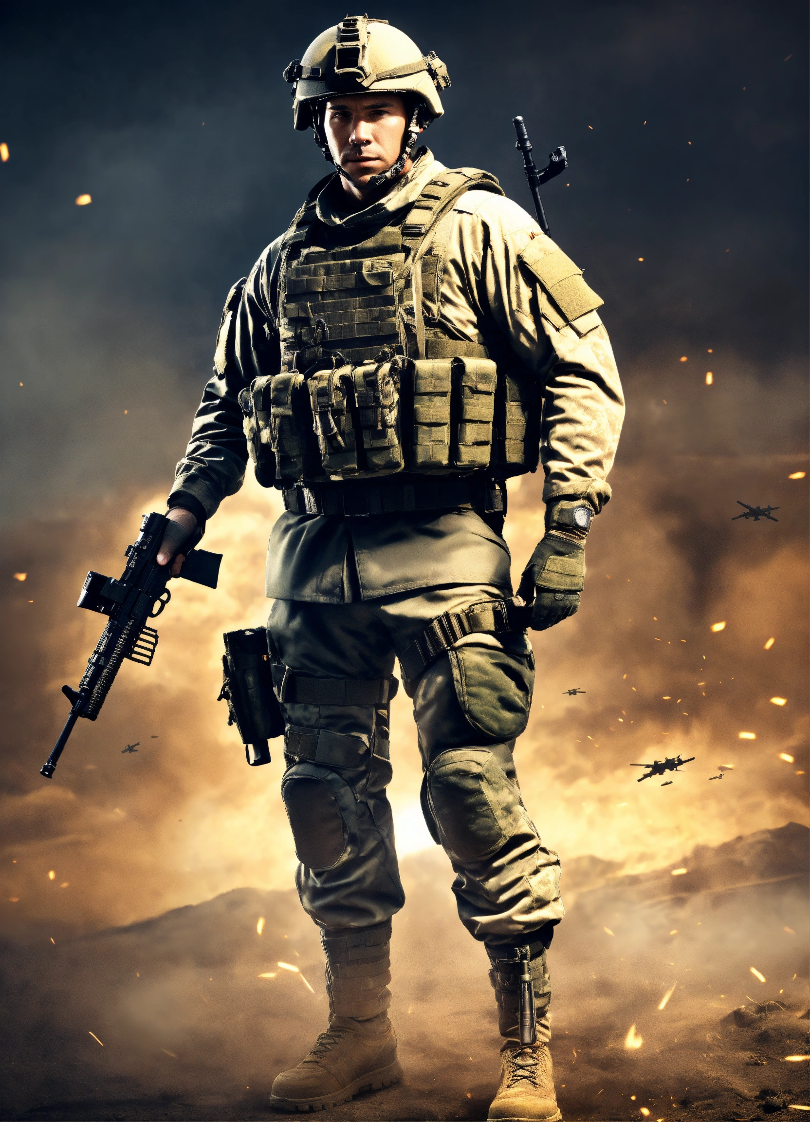 Lexica - Military style, soldier, male,4k,realistic,shown face ...