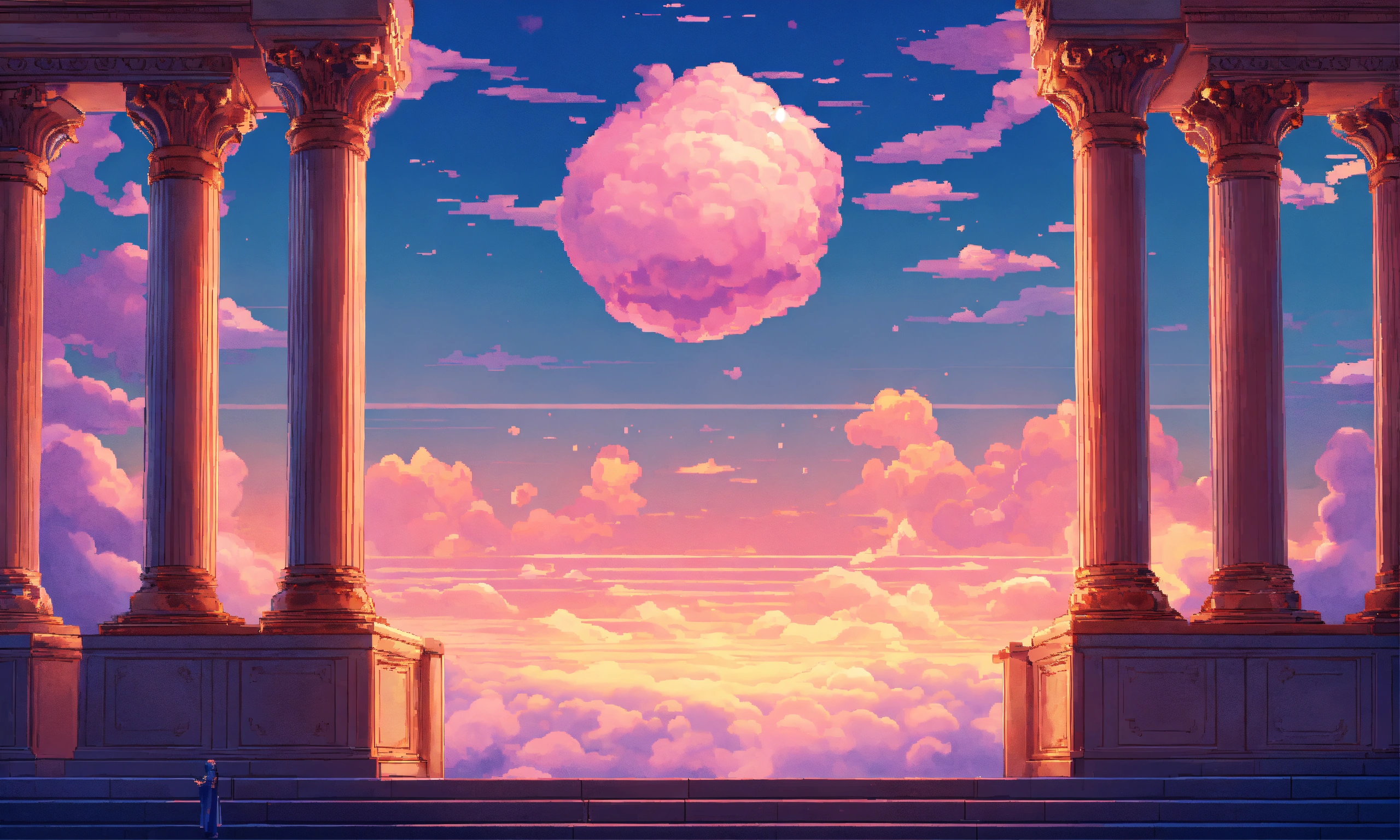 Lexica - Heavens gate, pixel art detailed, intricate details, spiraling ...