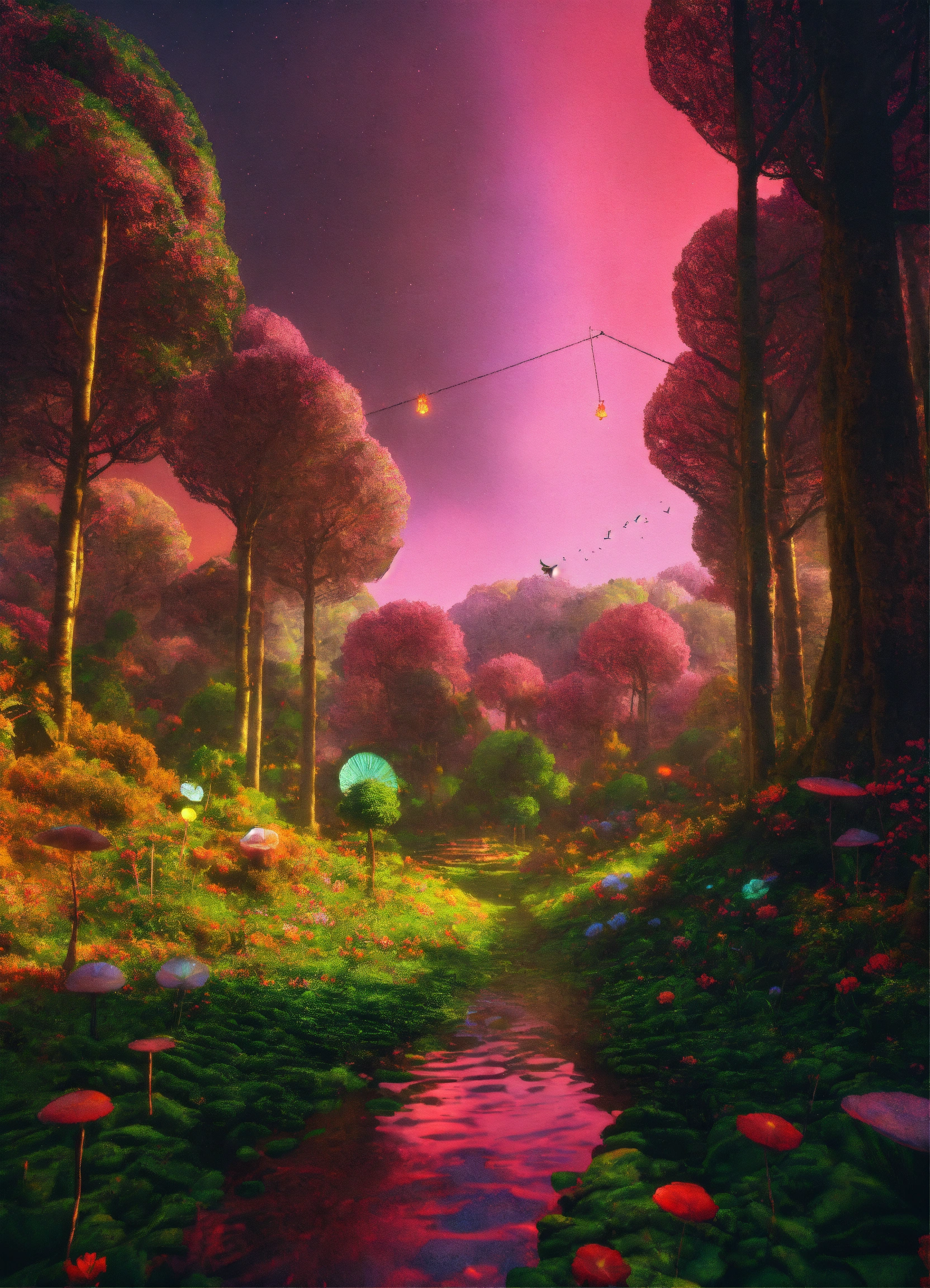 Lexica - The most trippy scene imaginable, in an enchanted forest ...