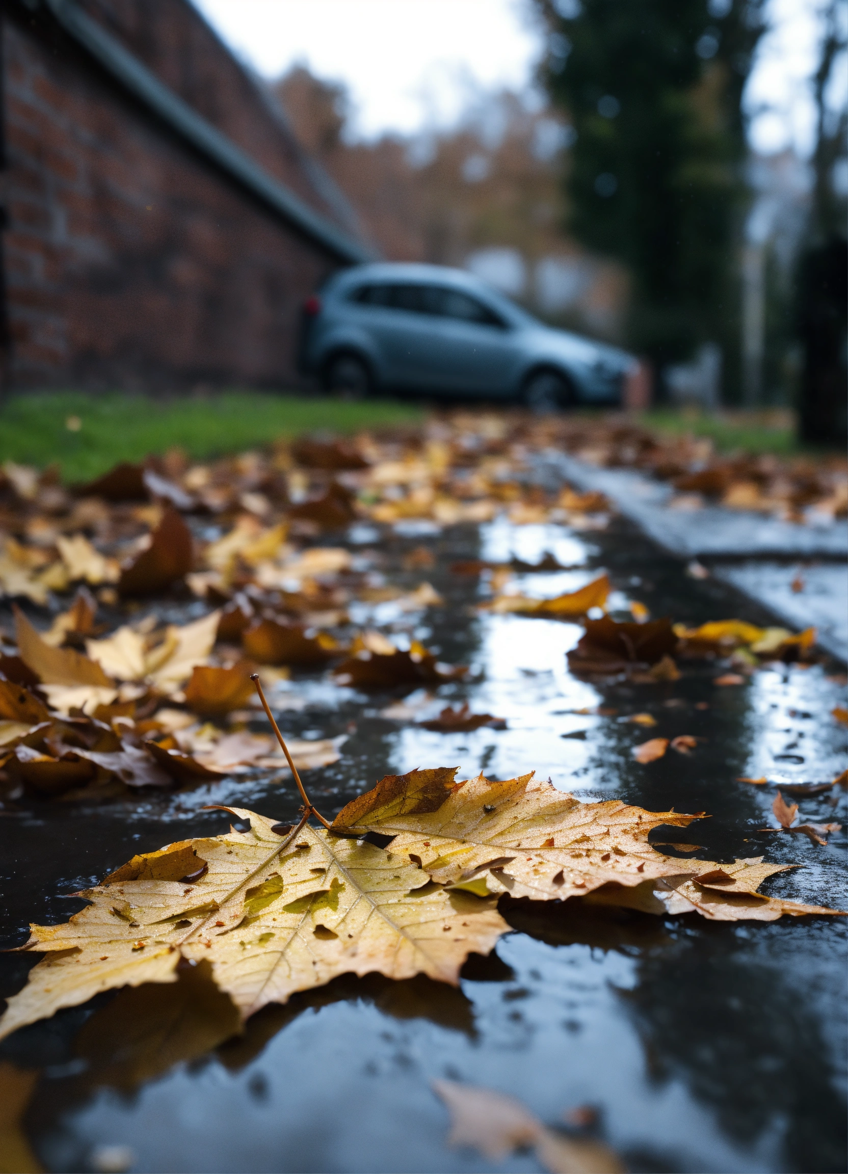 Lexica - Dead leaves that look like wet drowning zombies laying in gunk ...