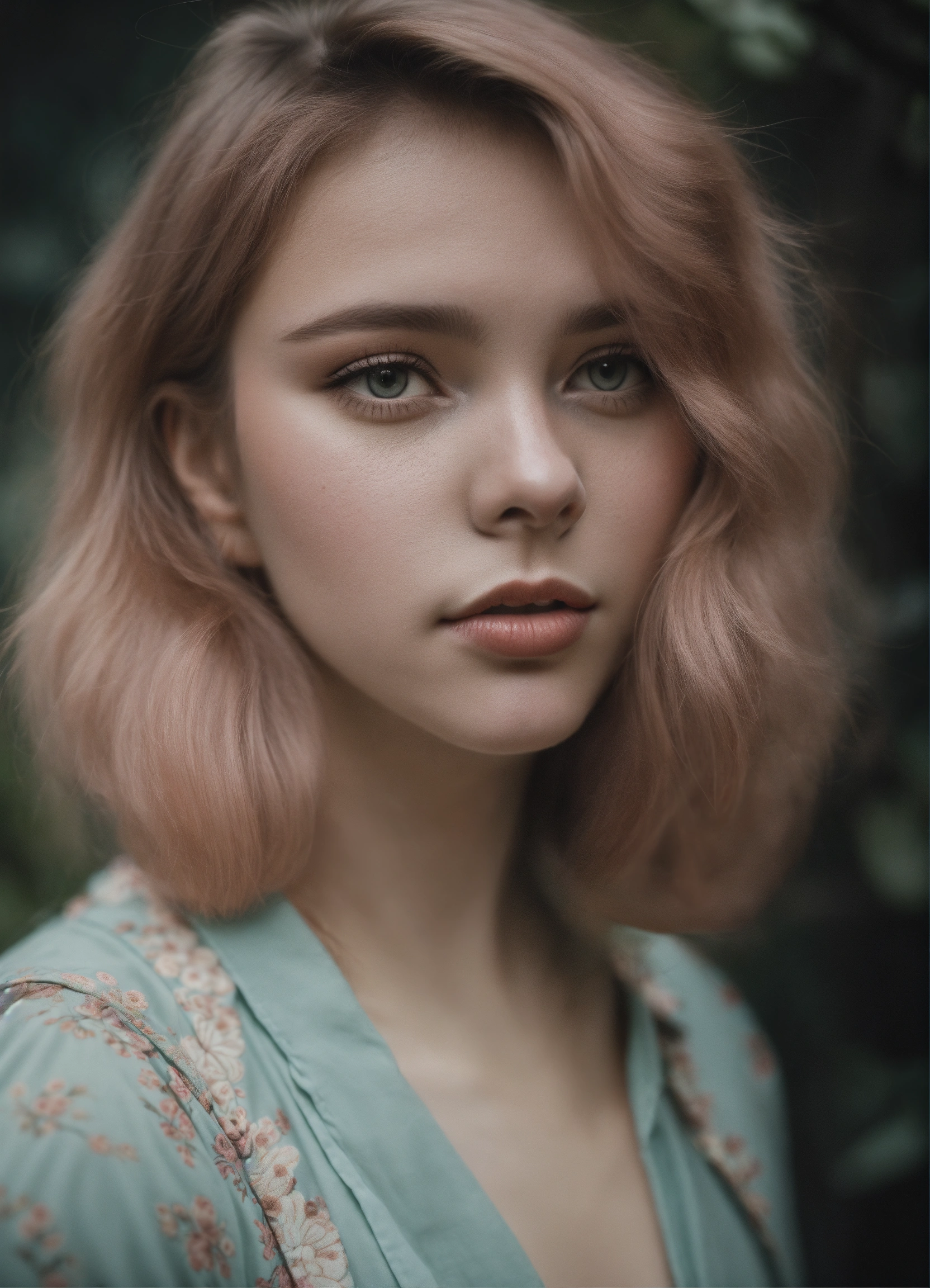 Lexica - Muted portrait photography from the "girl as cat", muted ...