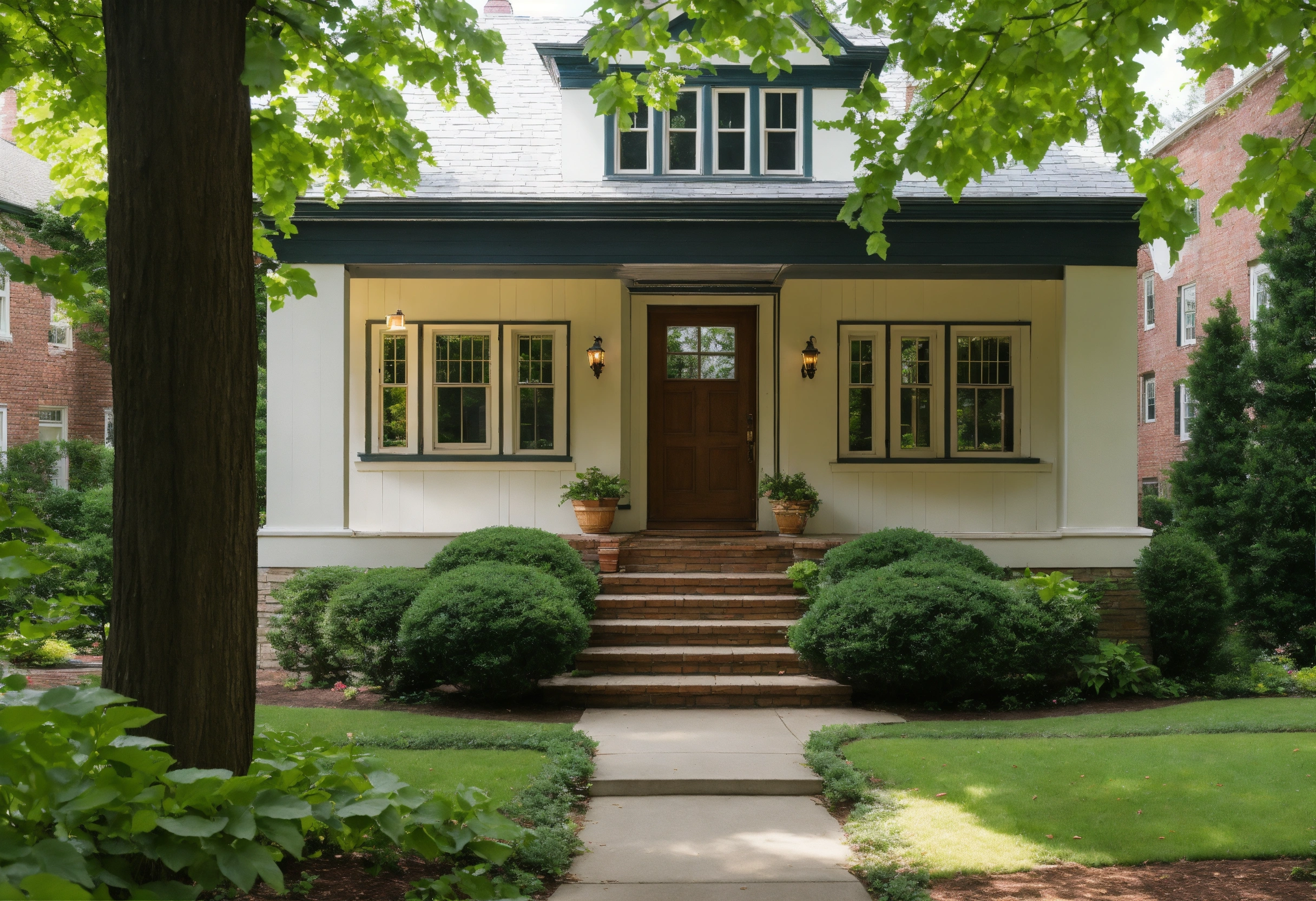 Lexica - 1920s center entry colonial revival with dormers in Shaker Heights