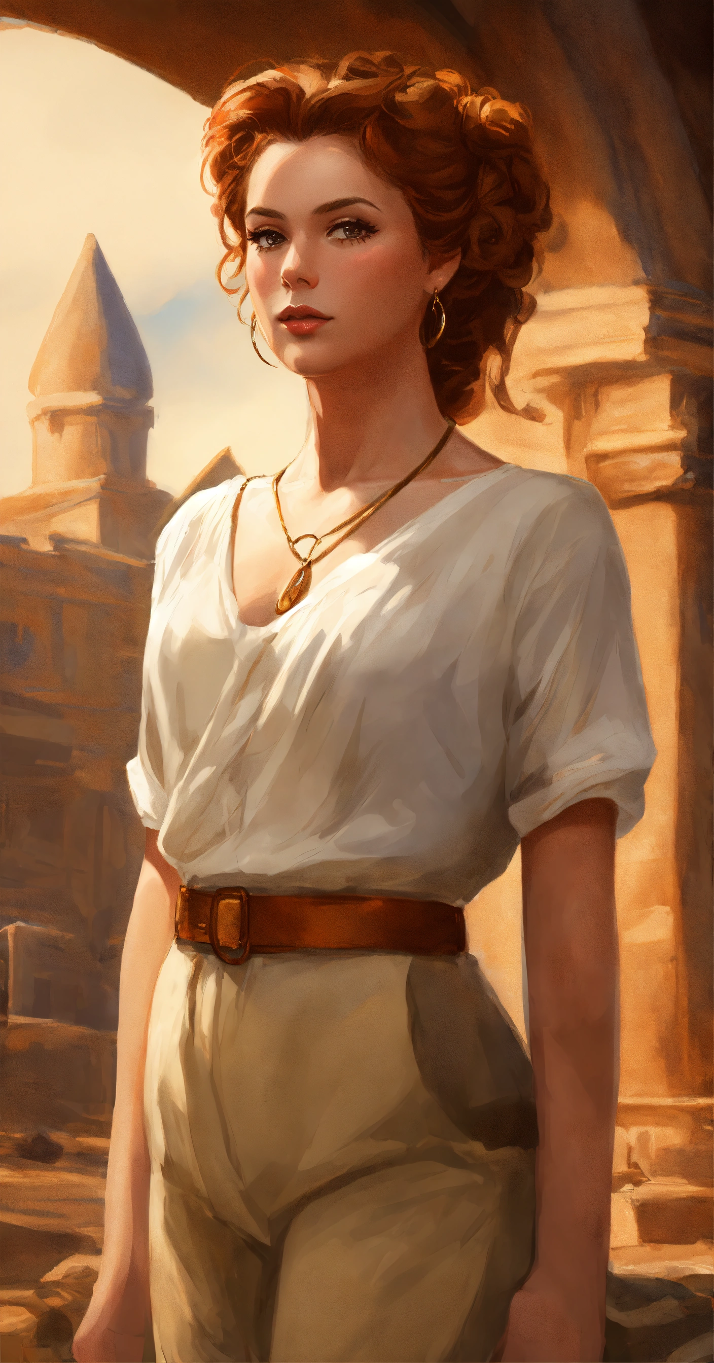 Lexica - Digital art portrait of a beautiful, rich British aristocrat ...