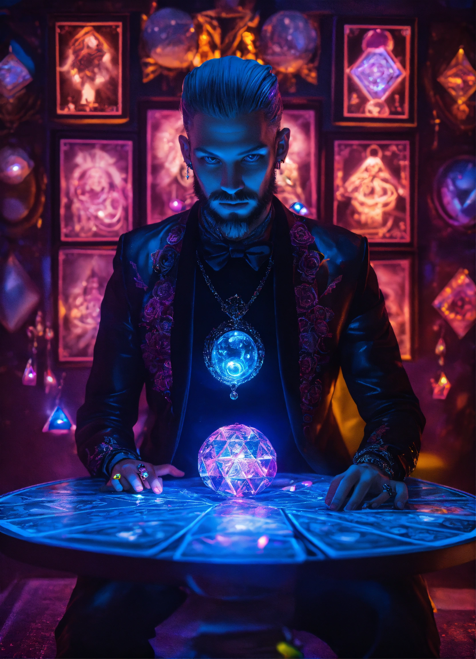 Lexica - Photorealistic 3D full body portrait, Clear Occult Magician ...