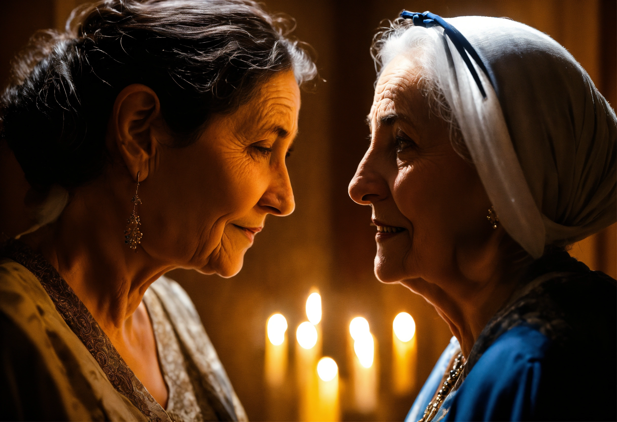 Lexica - Two women, a 99-year-old Jewish lady with lateral faces and a ...
