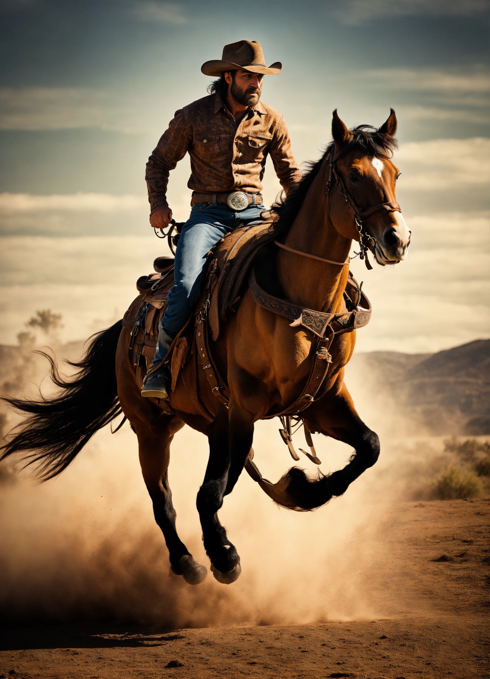 Lexica - Cowboy riding giant wolverine, best quality, real picture ...