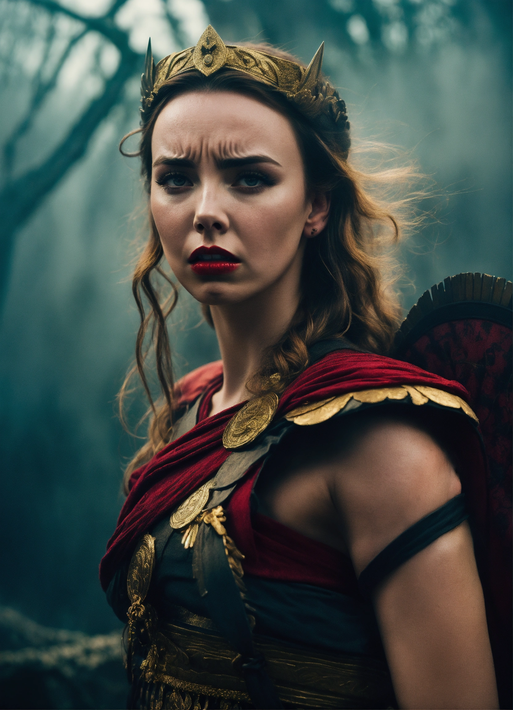 Lexica - A photo quality portrait of jodie comer as a beautiful Greek ...