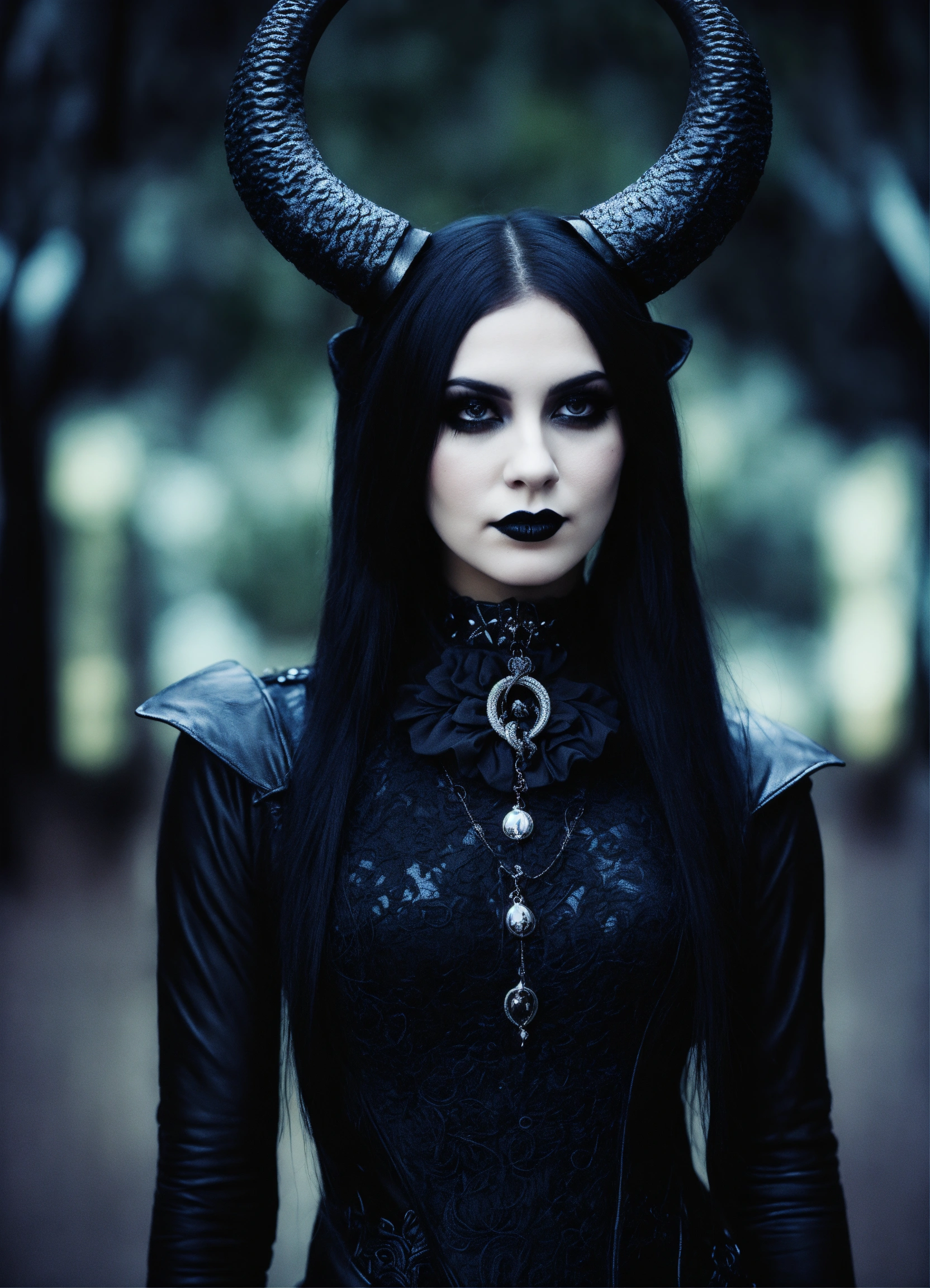Lexica - Goth female with black horns