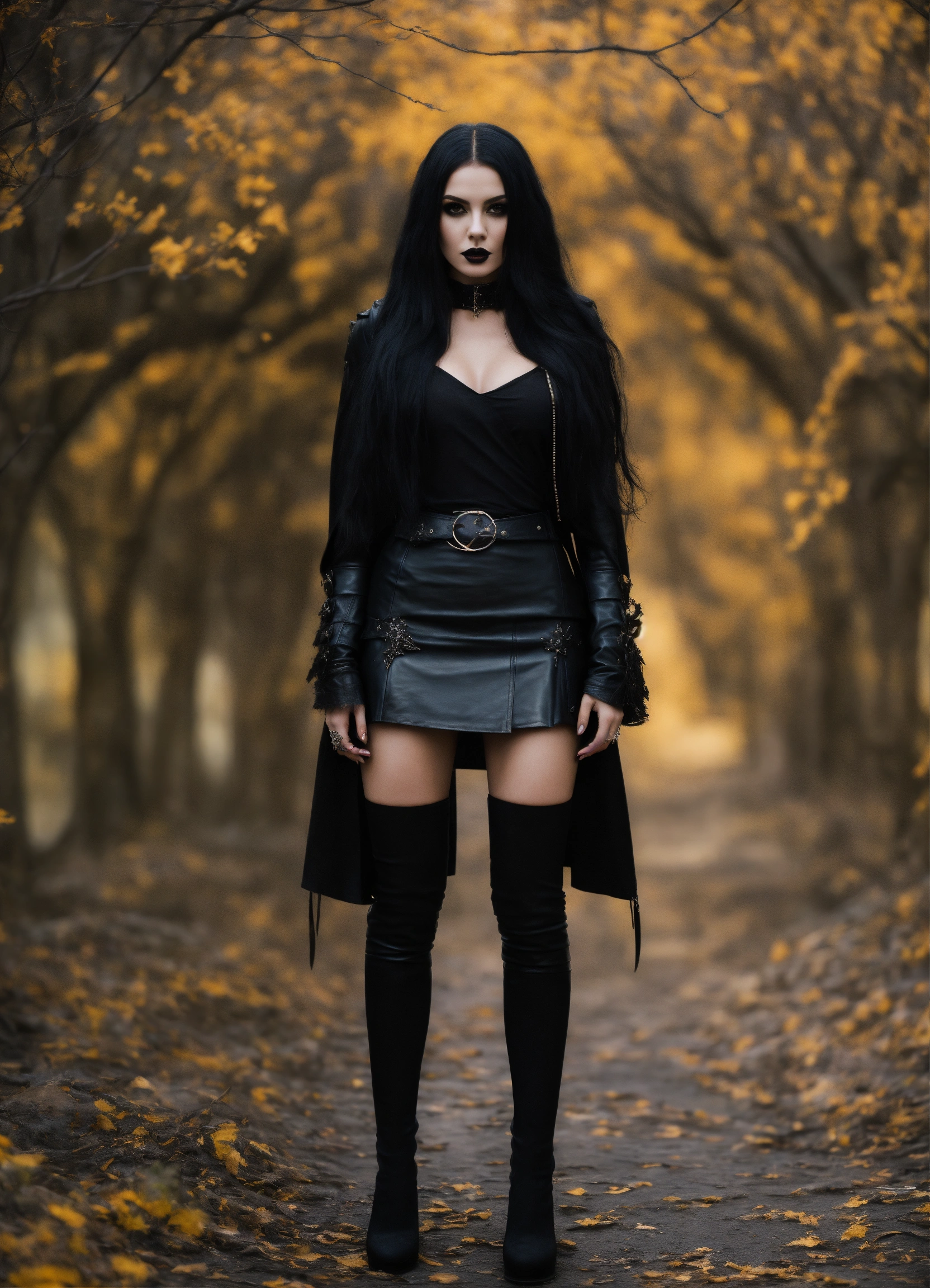 Lexica - Beautiful Extremely goth model young girl wearing black ...