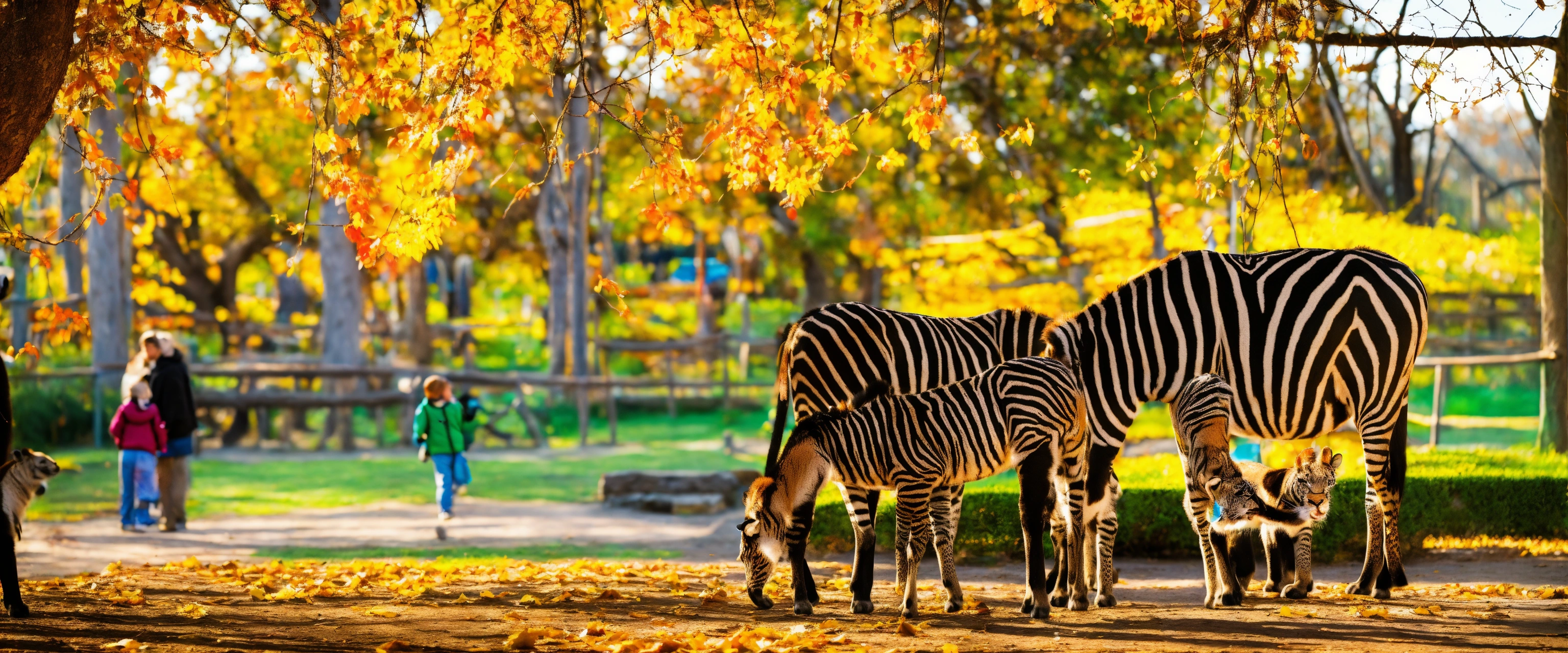 Lexica - Animals in a zoo during fall season