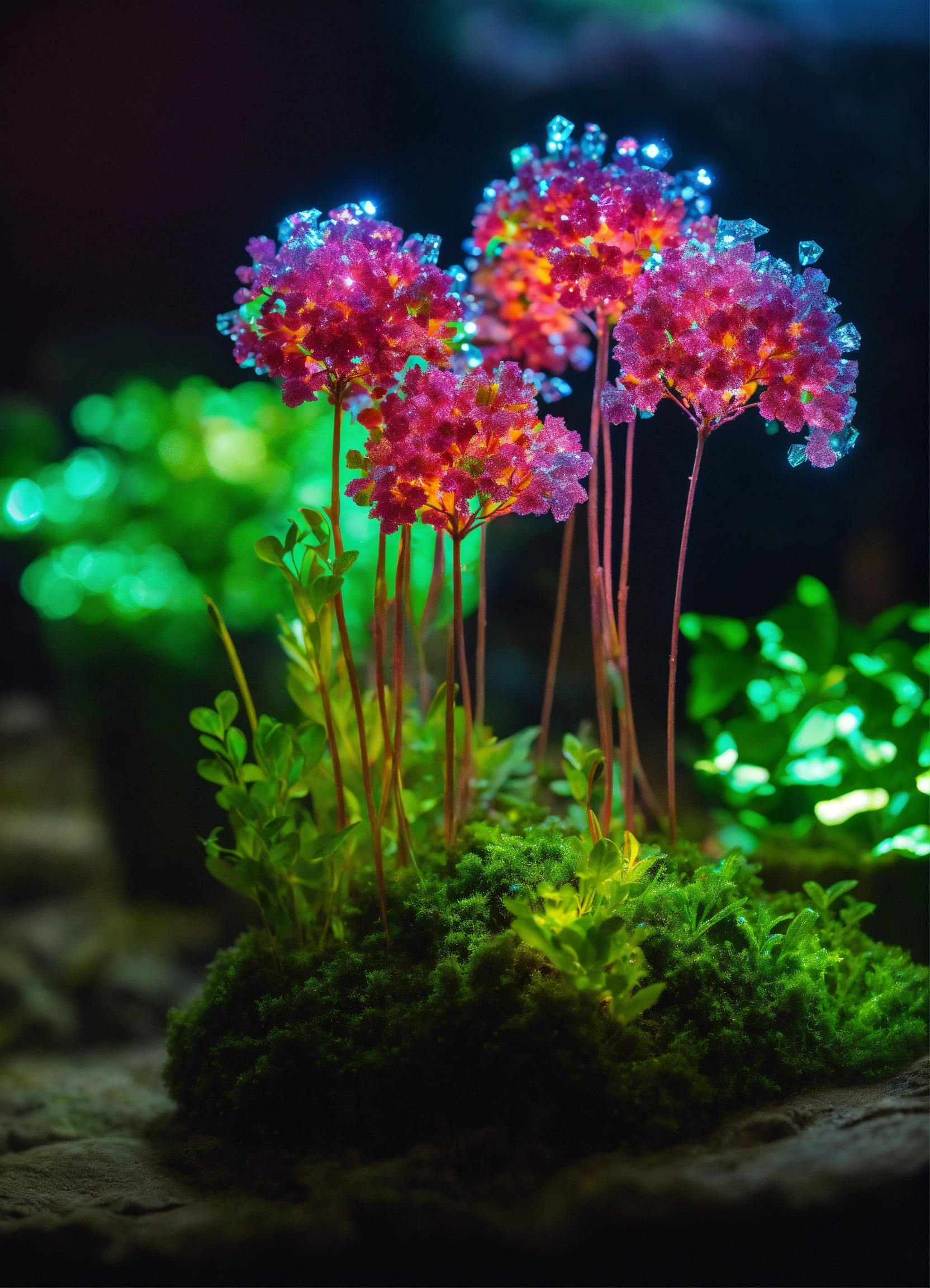 Lexica - Bio luminous plants with crystals