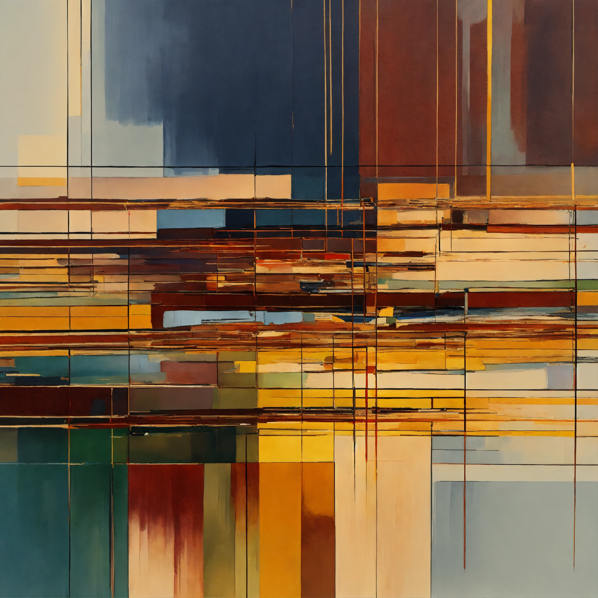 Lexica - Abstract, line art, oil painting, transparent, in style ...