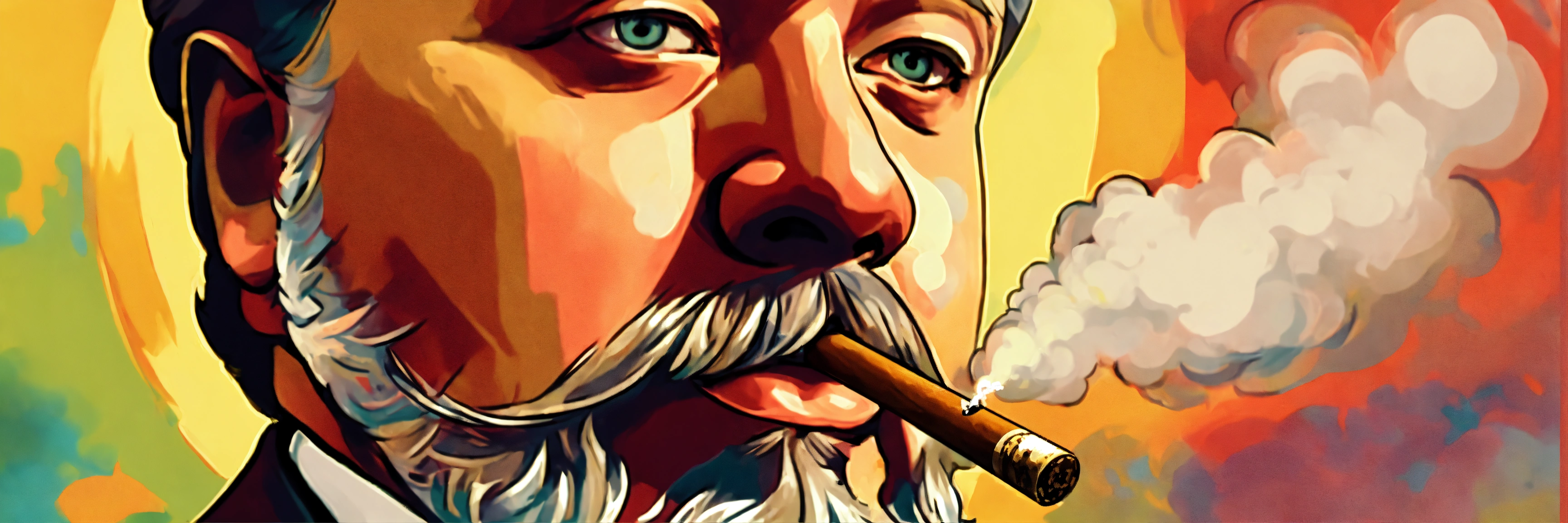 Lexica - Charles Spurgeon, colorful illustration. He's depicted as in ...