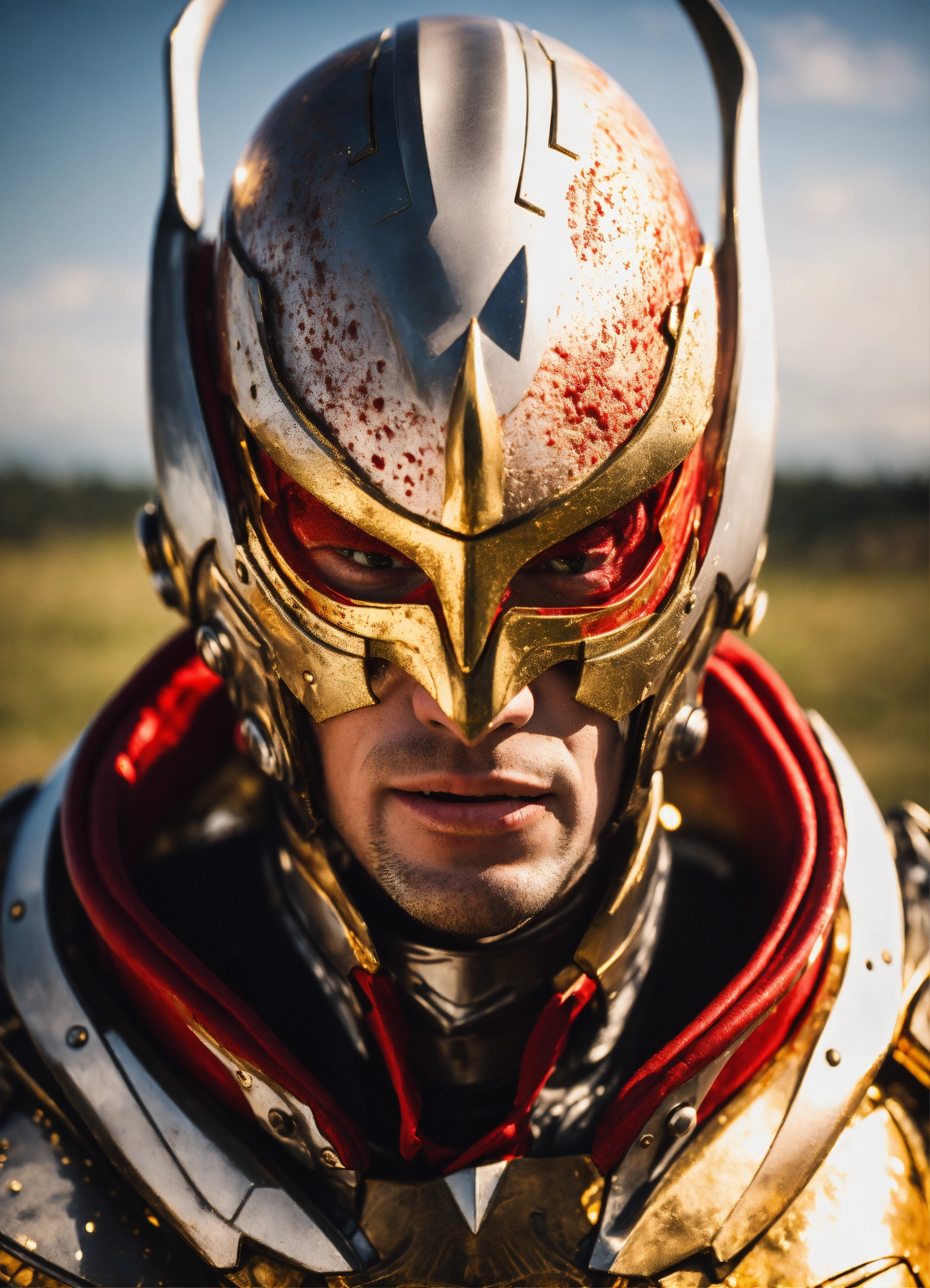 Lexica - Handsome human-looking alien male. With spotted red skin ...