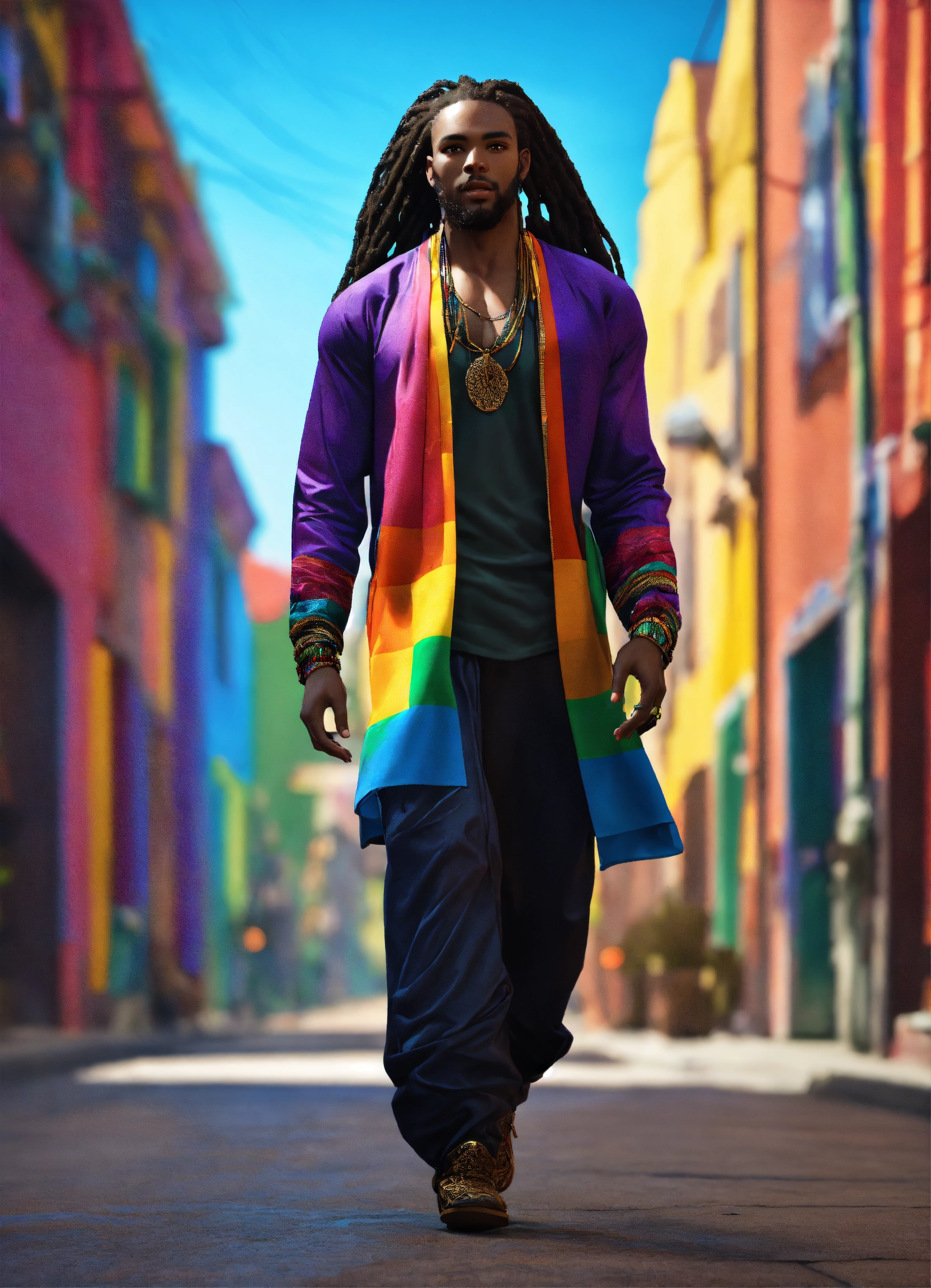 Lexica - Black man with the blackest skin on the color spectrum ...