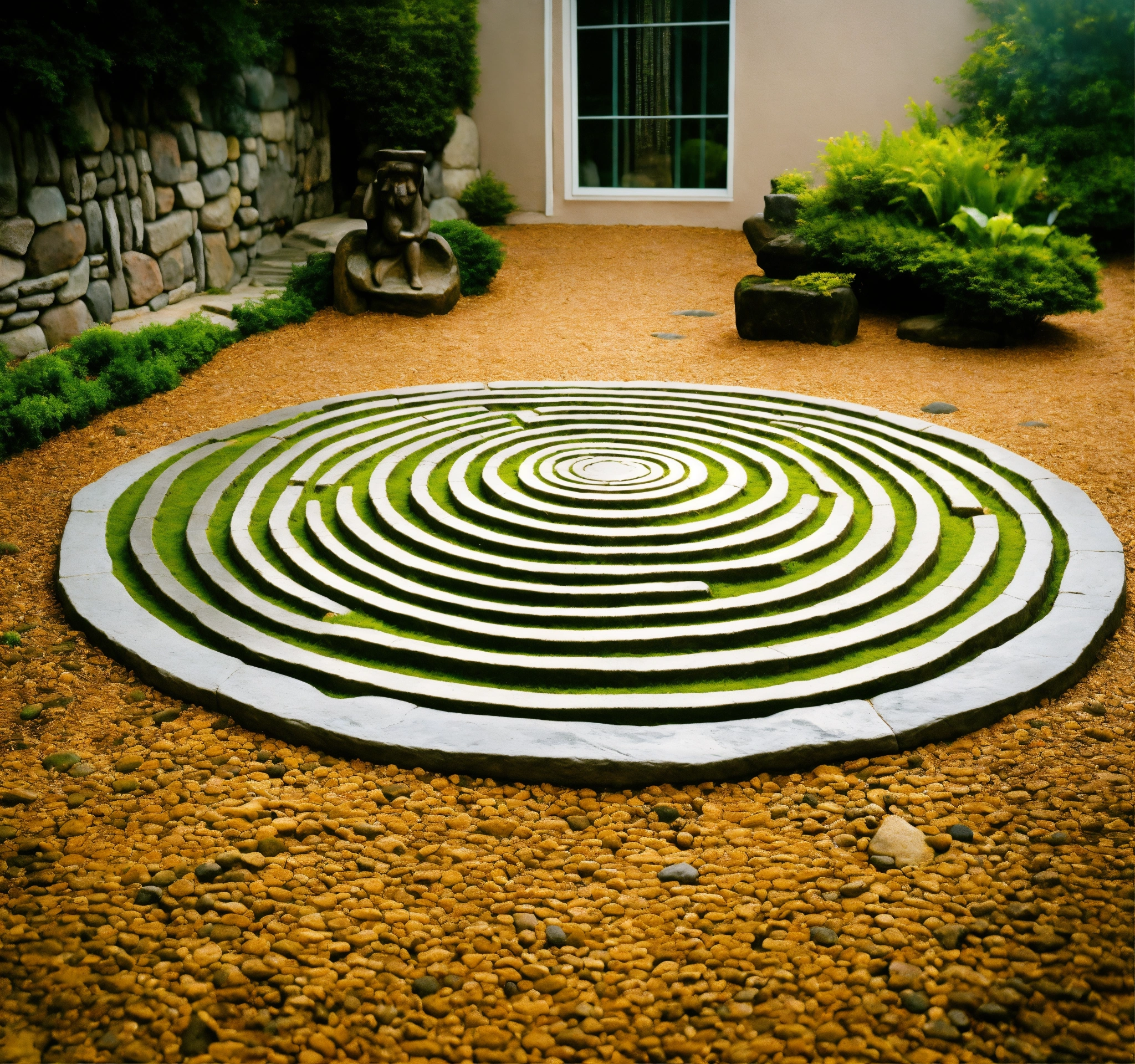 Lexica - An ancient spiritual gnome inspired stone pathway rock garden ...