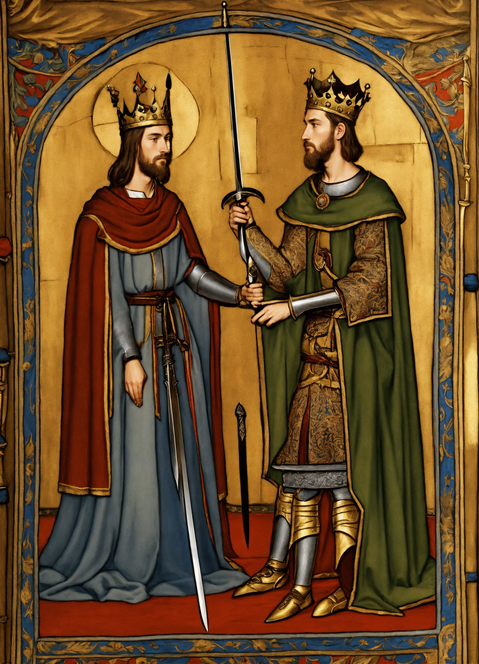 Lexica - In the medieval, the king is around 50 years old, standing ...