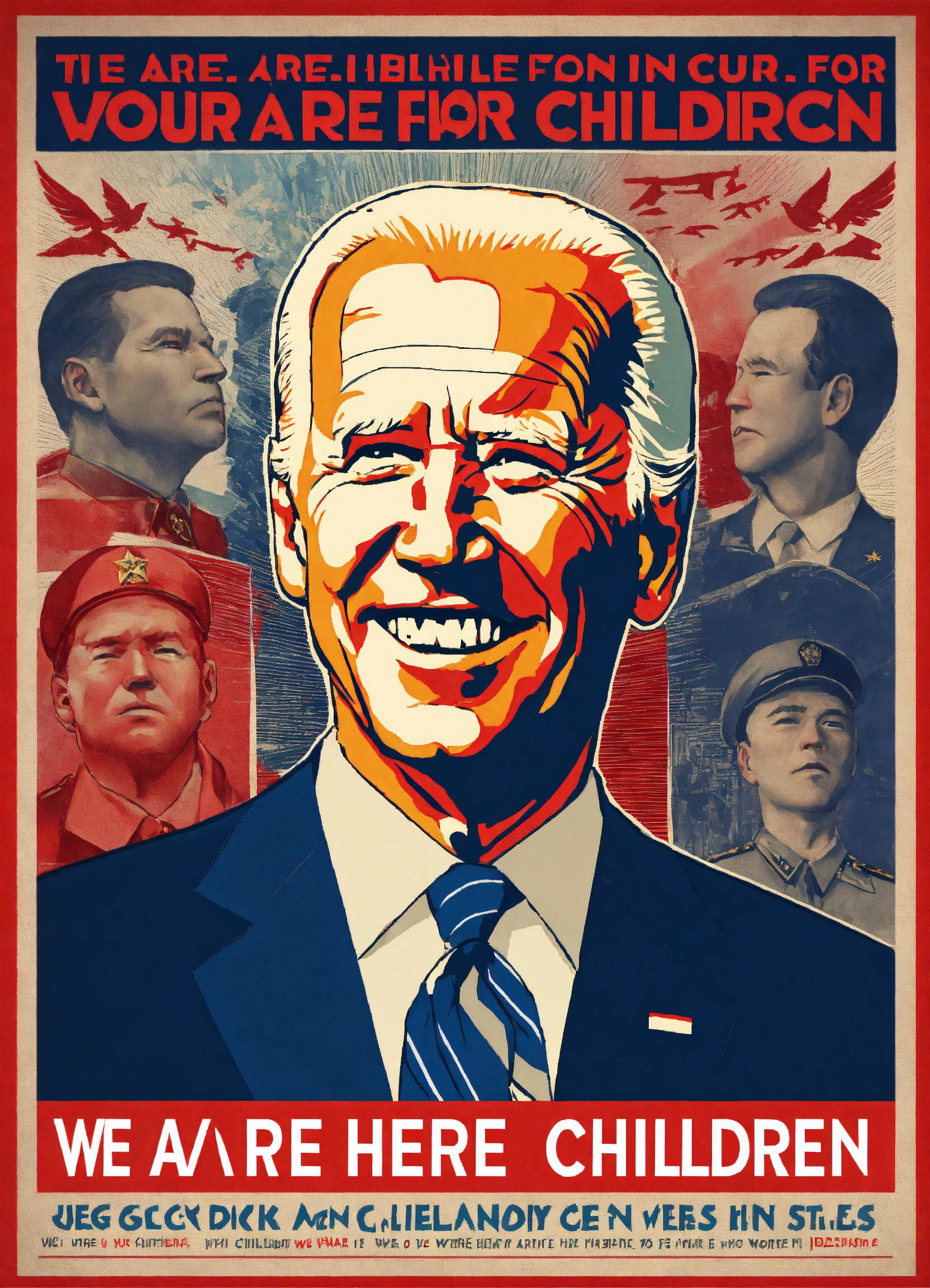 Lexica - Joe Biden bust on a communist propaganda style flyer with the ...