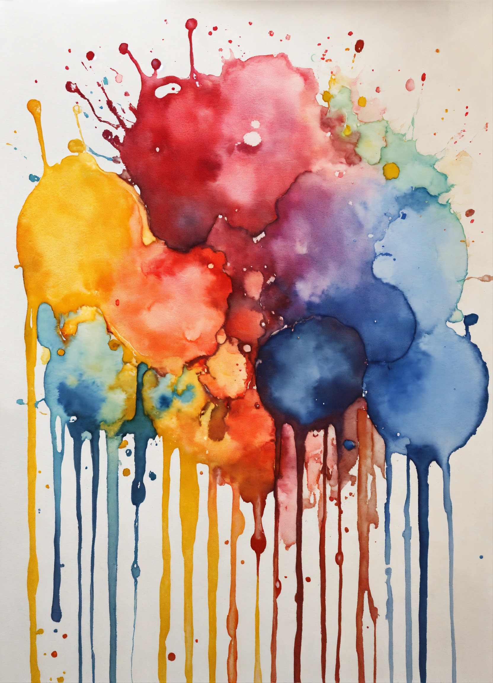 Lexica - Water color paint drips
