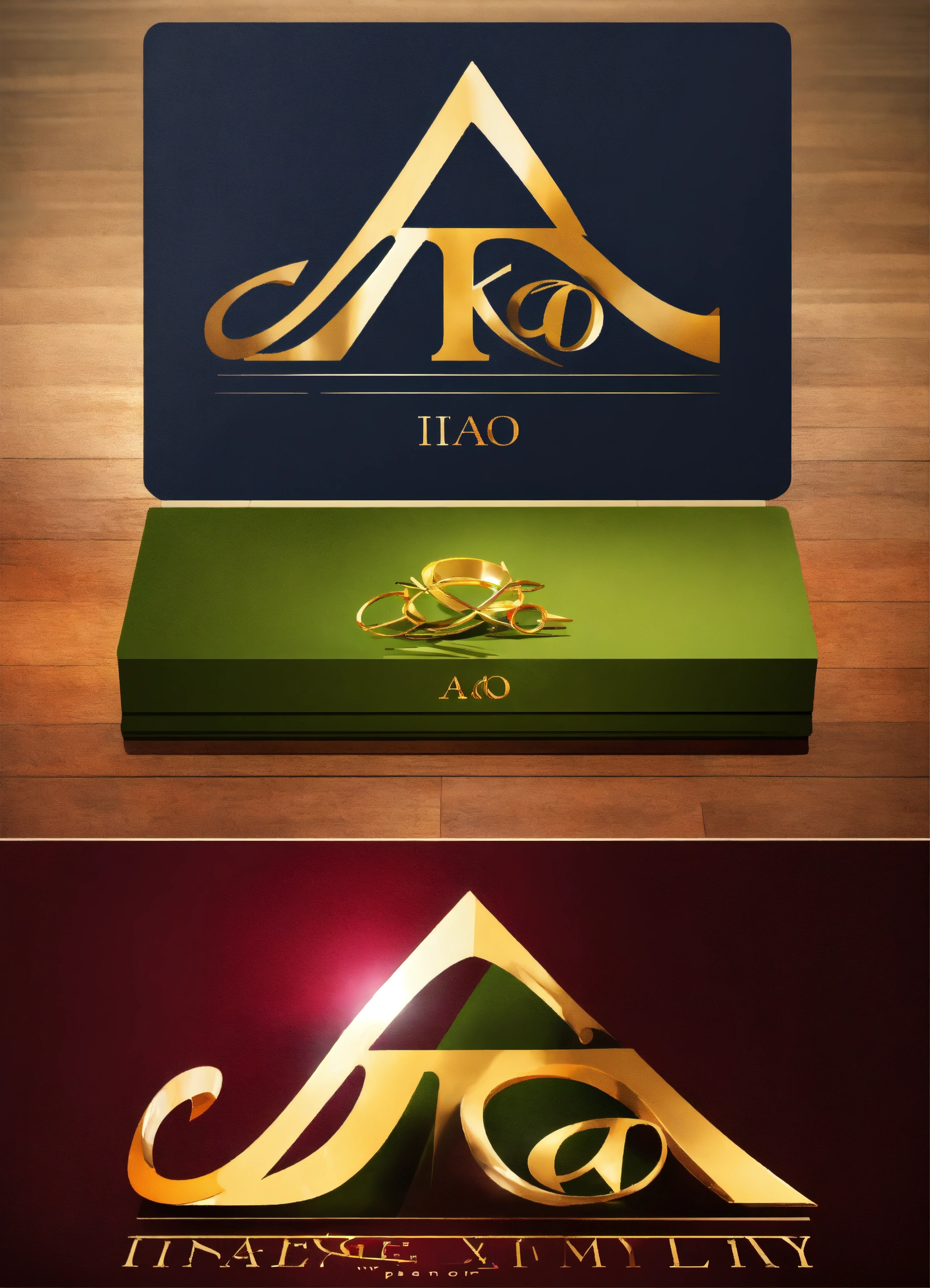 Lexica - Create a logo for the initials IAO. Make the logo contemporary.