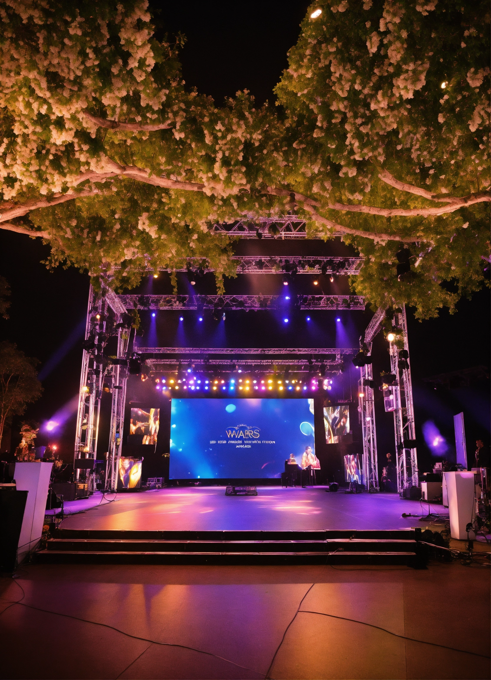 Lexica - Design a medium size outdoor stage for an awards ceremony ...