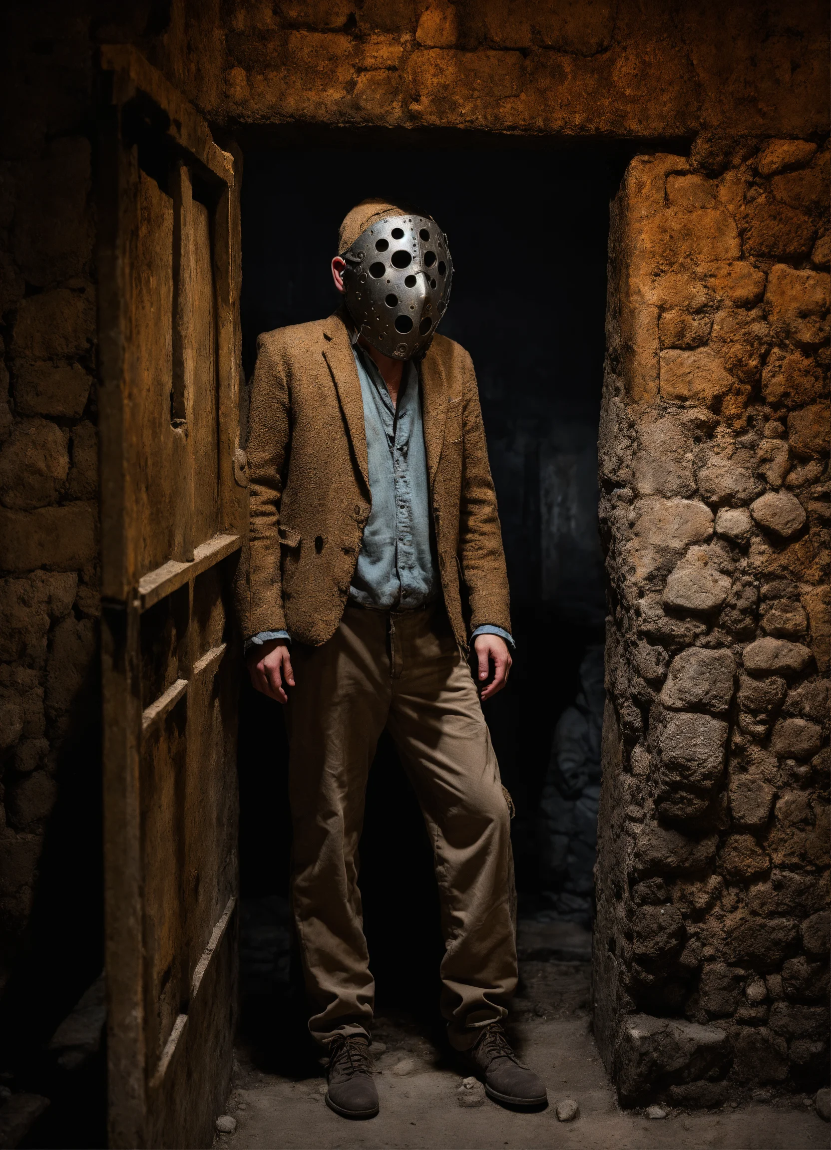 Lexica - Hyperrealistic photography of a man in shabby clothing ...