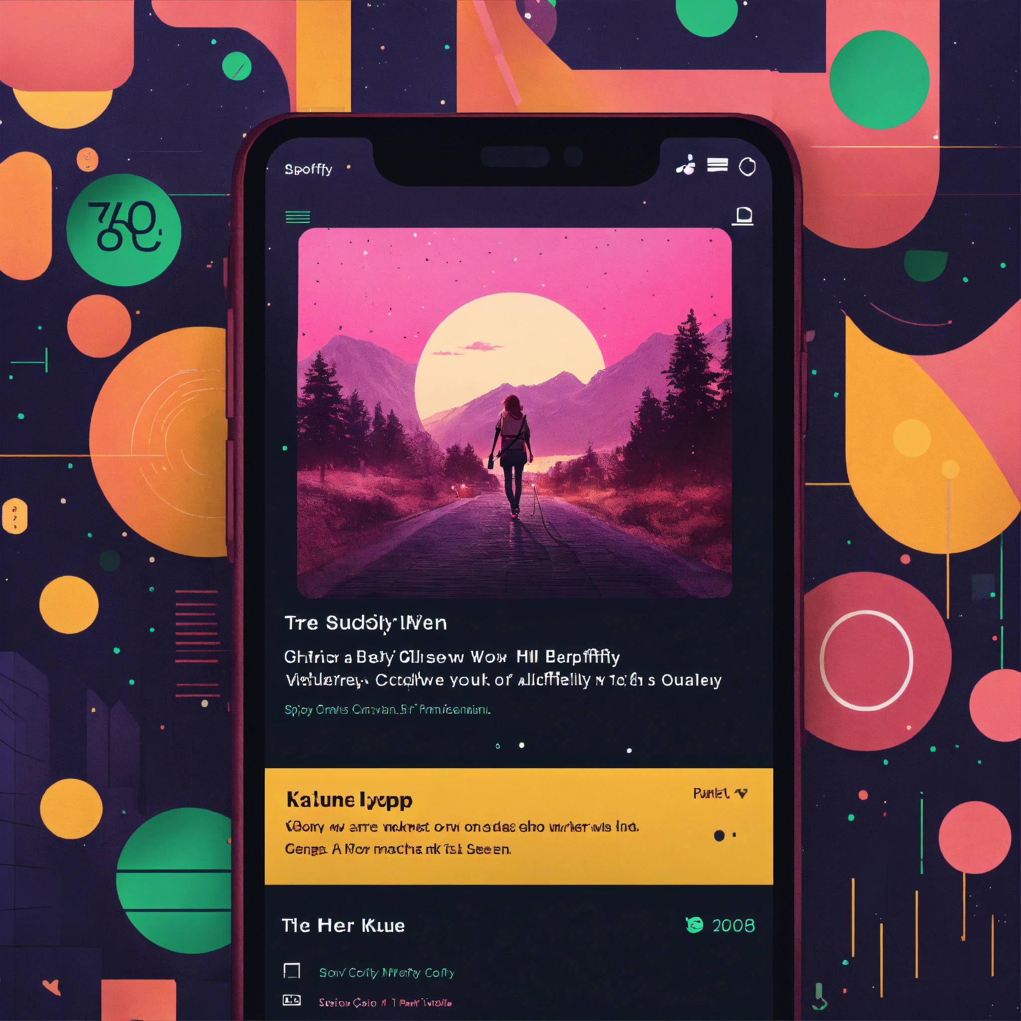 Lexica - Mockup spotify playlist