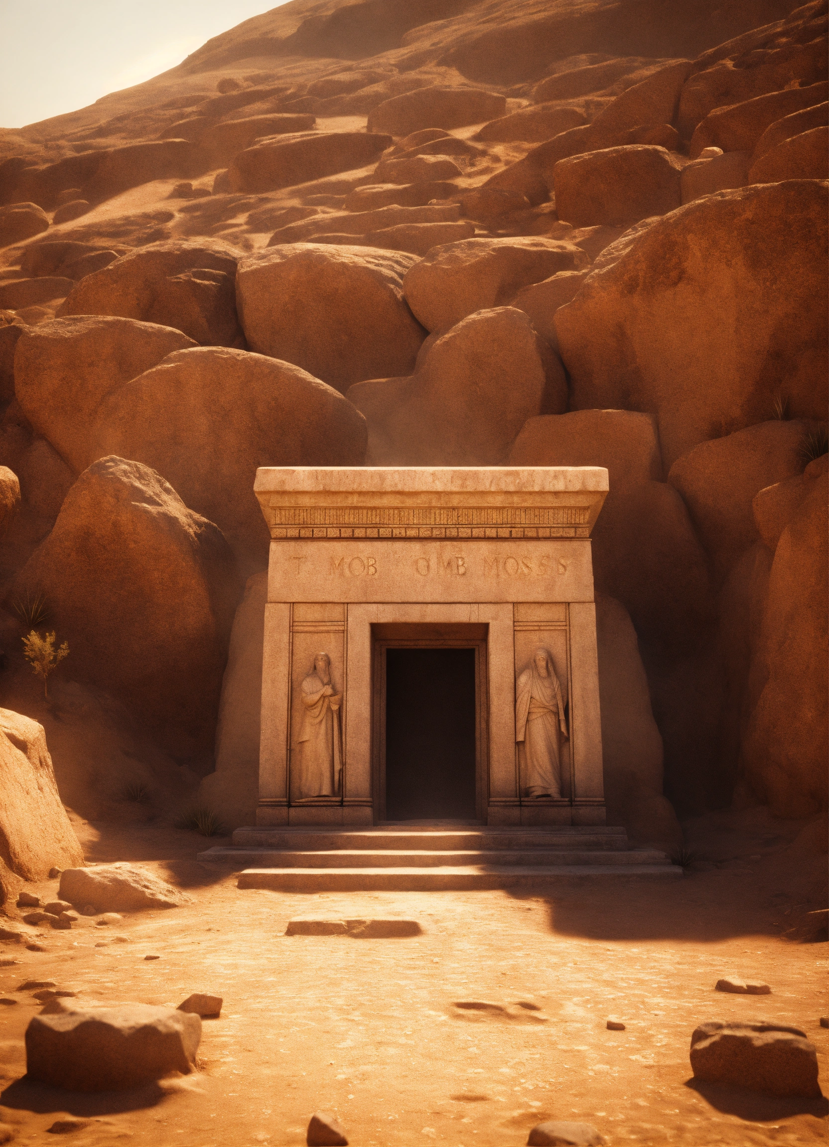 Lexica - Simple tomb where moses died cinematic, 8k
