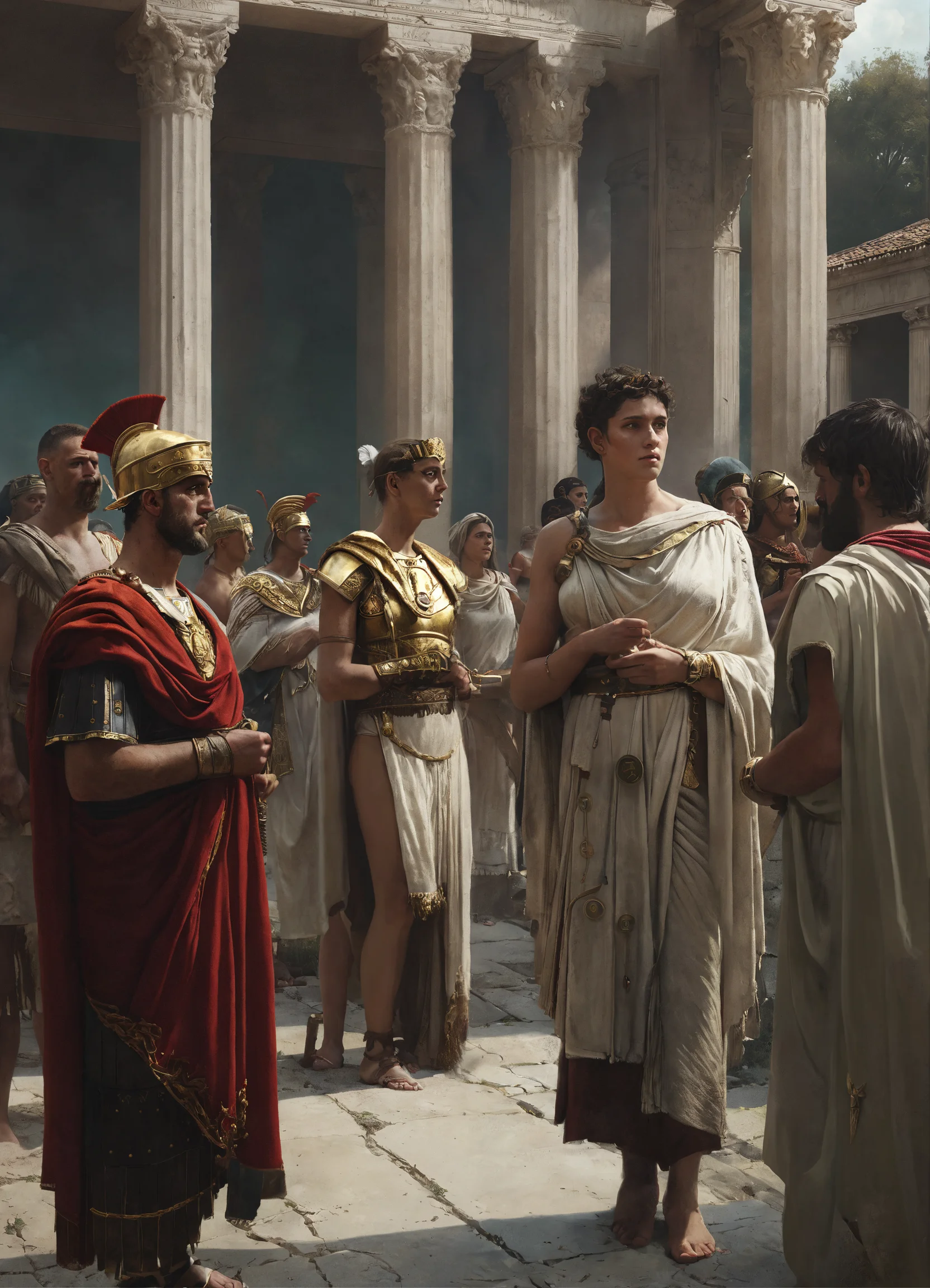 Lexica - Artistic rendering of ancient Roman society, with hierodules ...