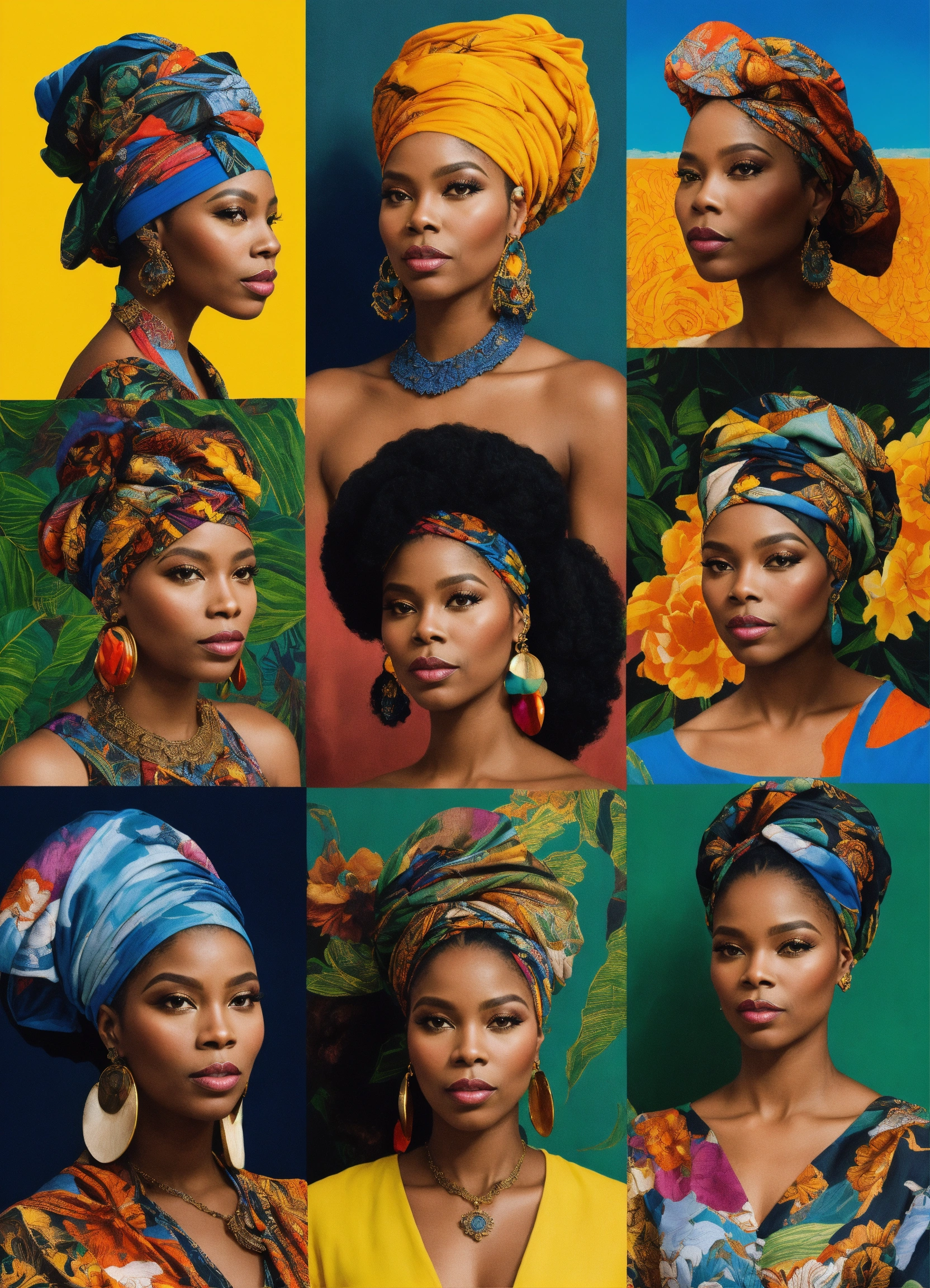 Lexica - Collage of portraits showcasing the beauty and diversity of ...