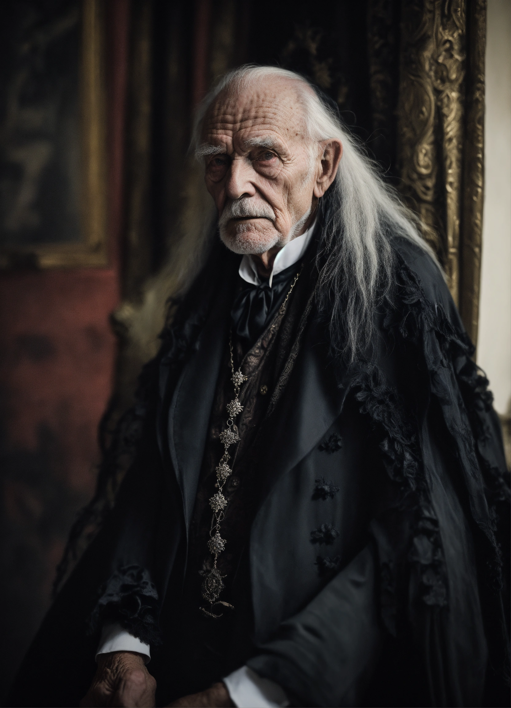 Lexica - A very old man looks like a gothic count in the 19th century