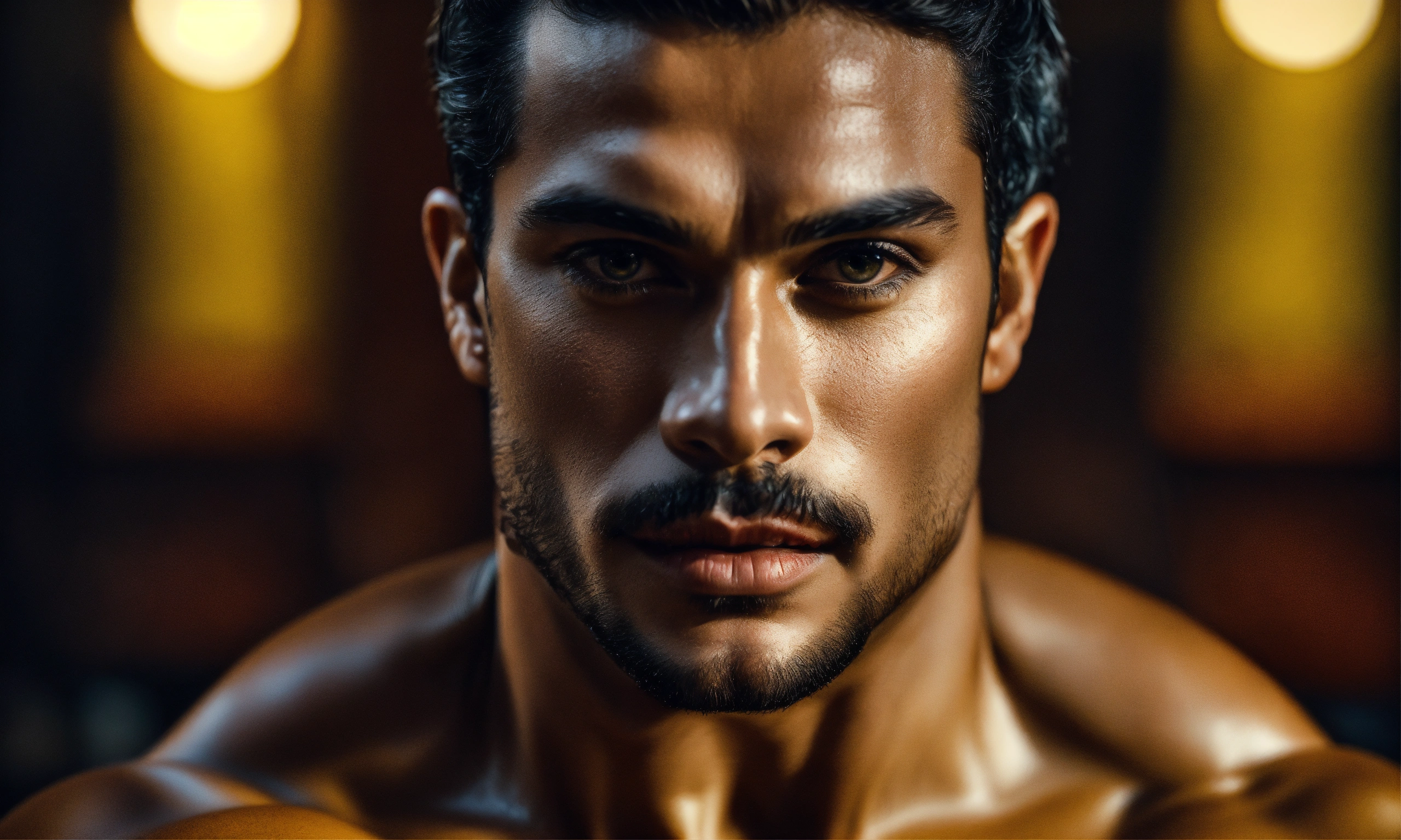 Lexica - Portrait of a stunningly beautiful commando,,mister olympia ...