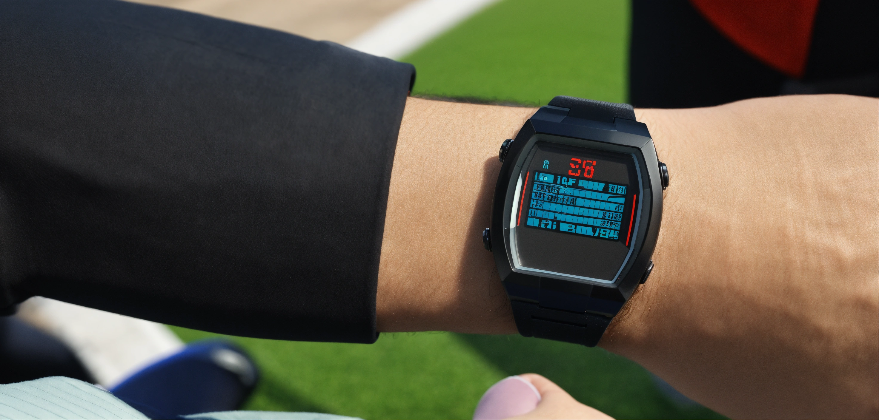 Lexica - Digital watch on the wrist of a football referee during the ...