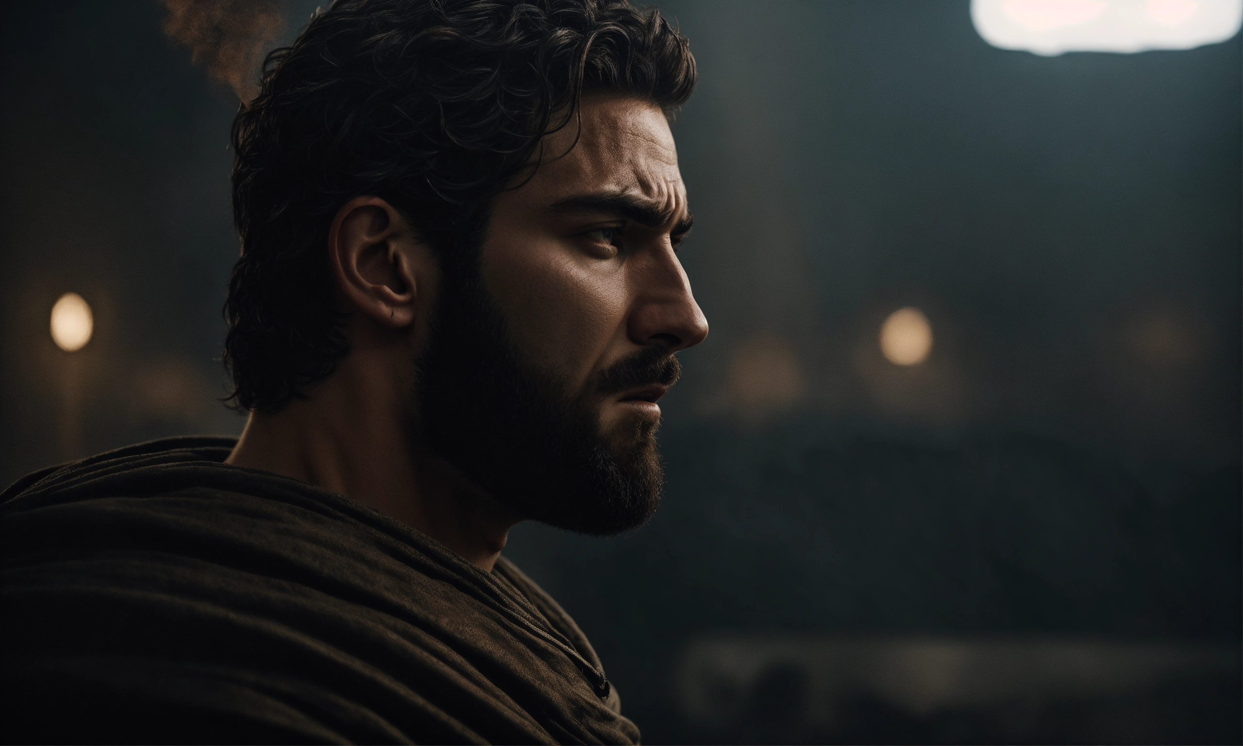 Lexica - Stoic Greek male, imposing, perfect face, looking straight ...