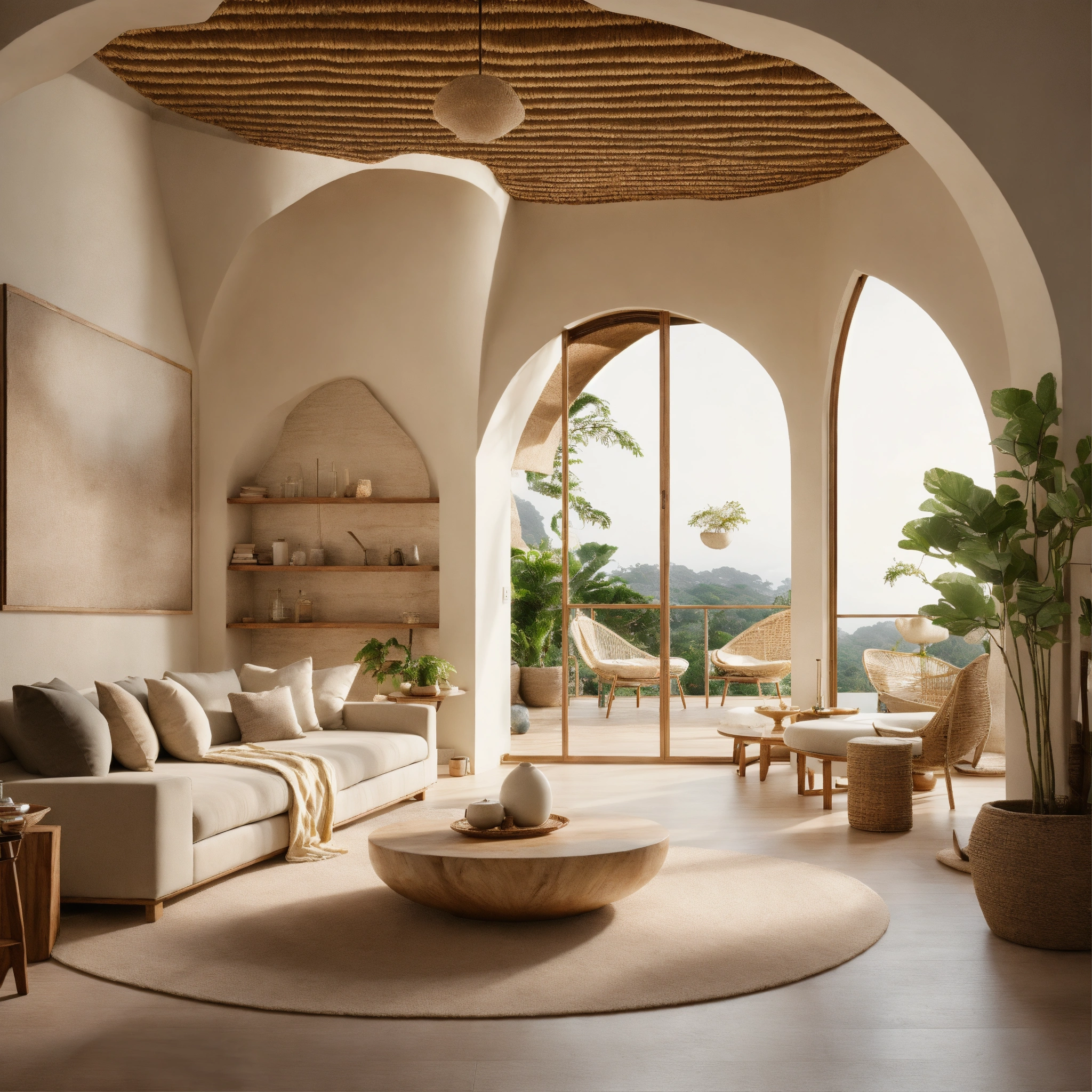 Lexica - Ultra realistic photo of Modern take on bali inspired low ...